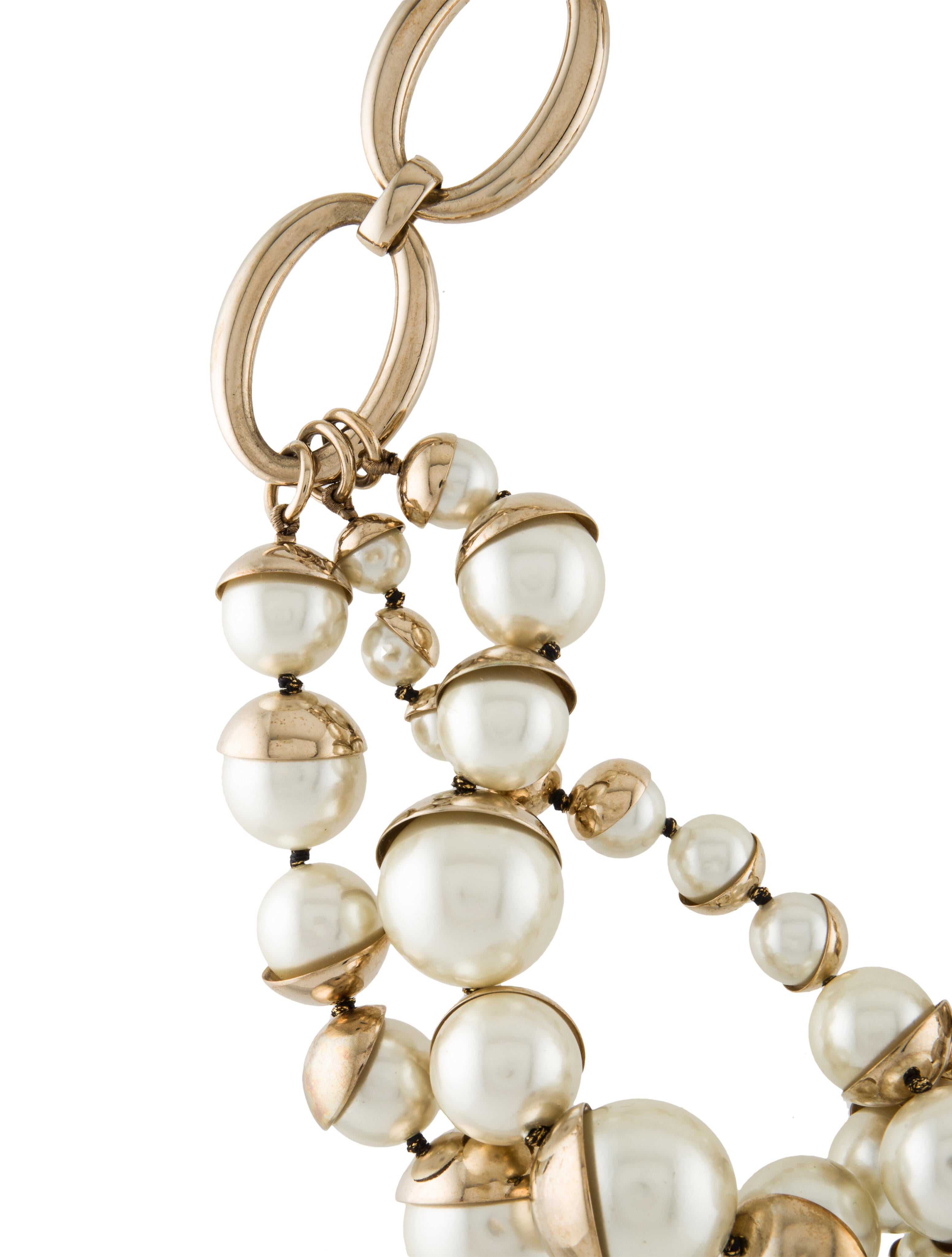 Christian Dior Faux Pearl "Mise En Dior" Triple-Row - Bead Strand ...
