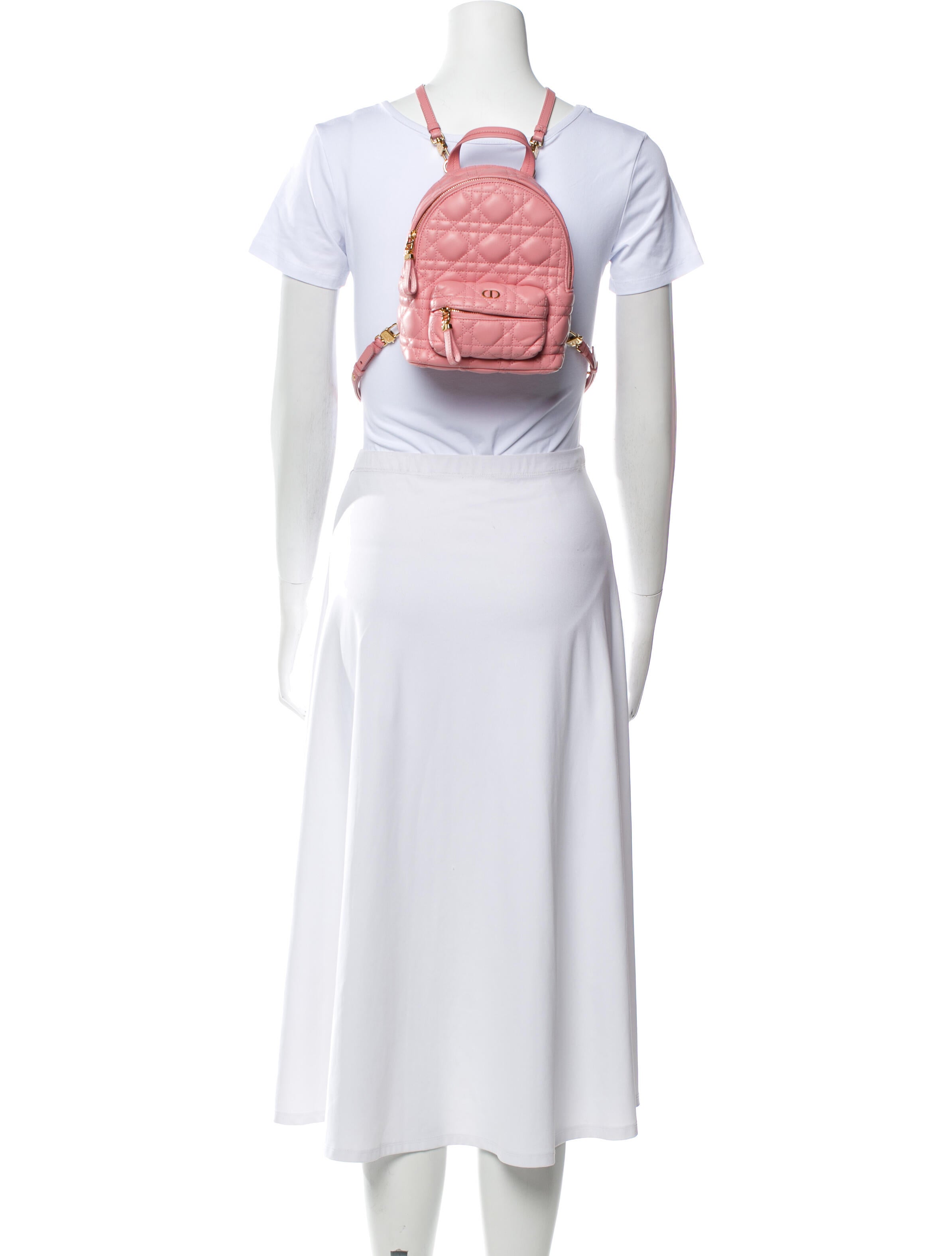 Christian Dior Mini Cannage Backpack - Pink Backpacks, Handbags ...