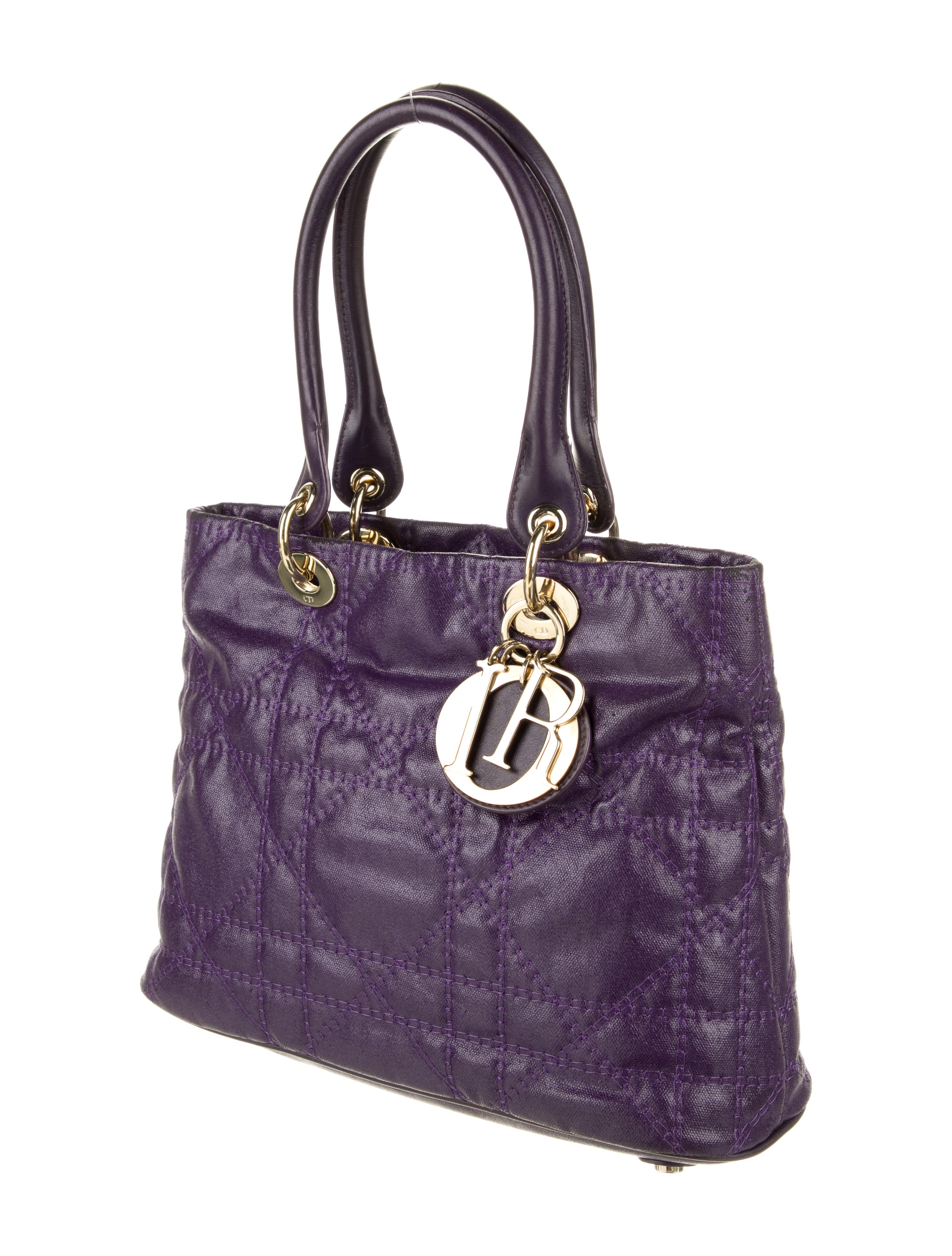 Christian Dior New Lock Flap Bag - Purple Shoulder Bags, Handbags ...