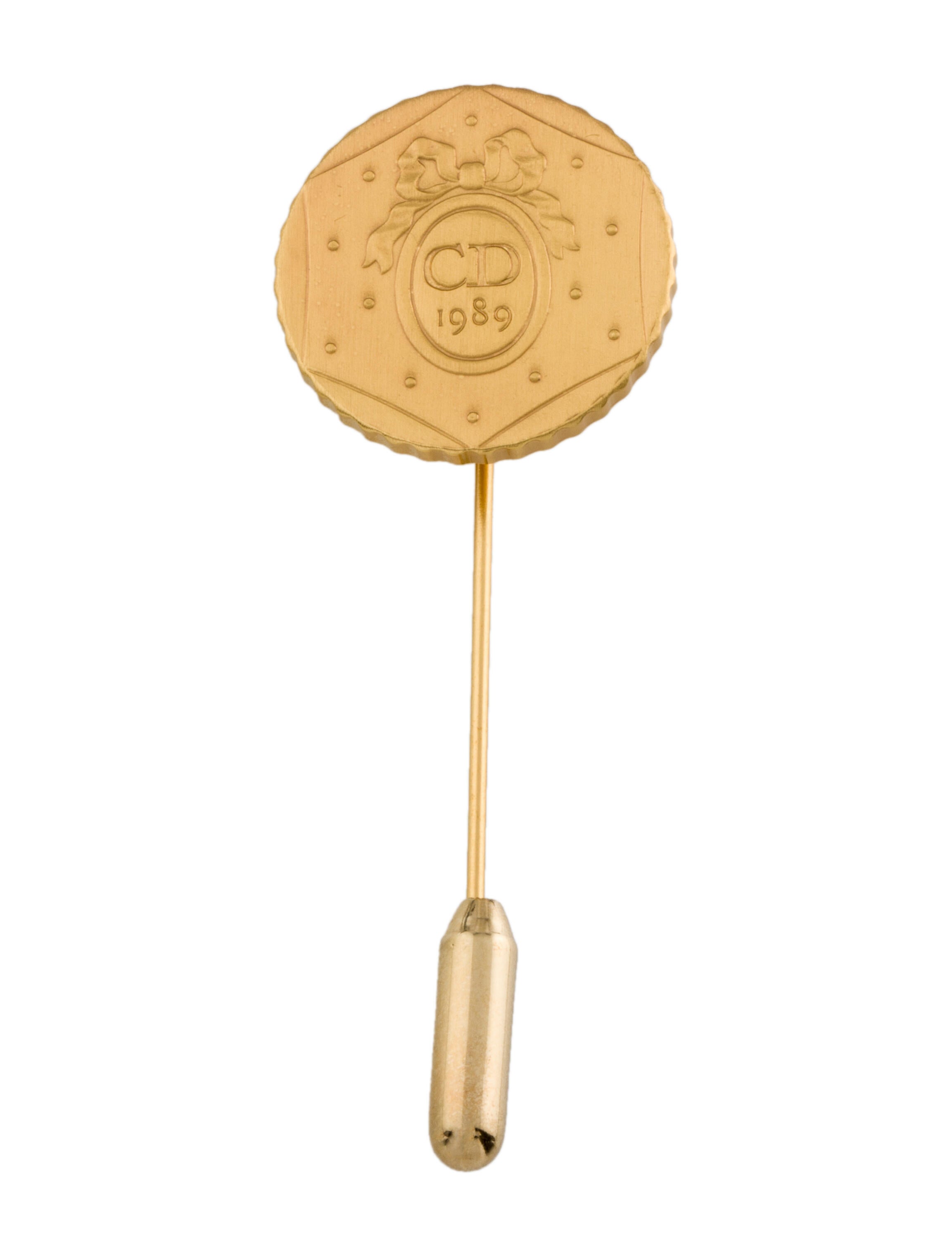 Christian Dior Vintage French Revolution Anniversary Lapel Pin - Gold ...