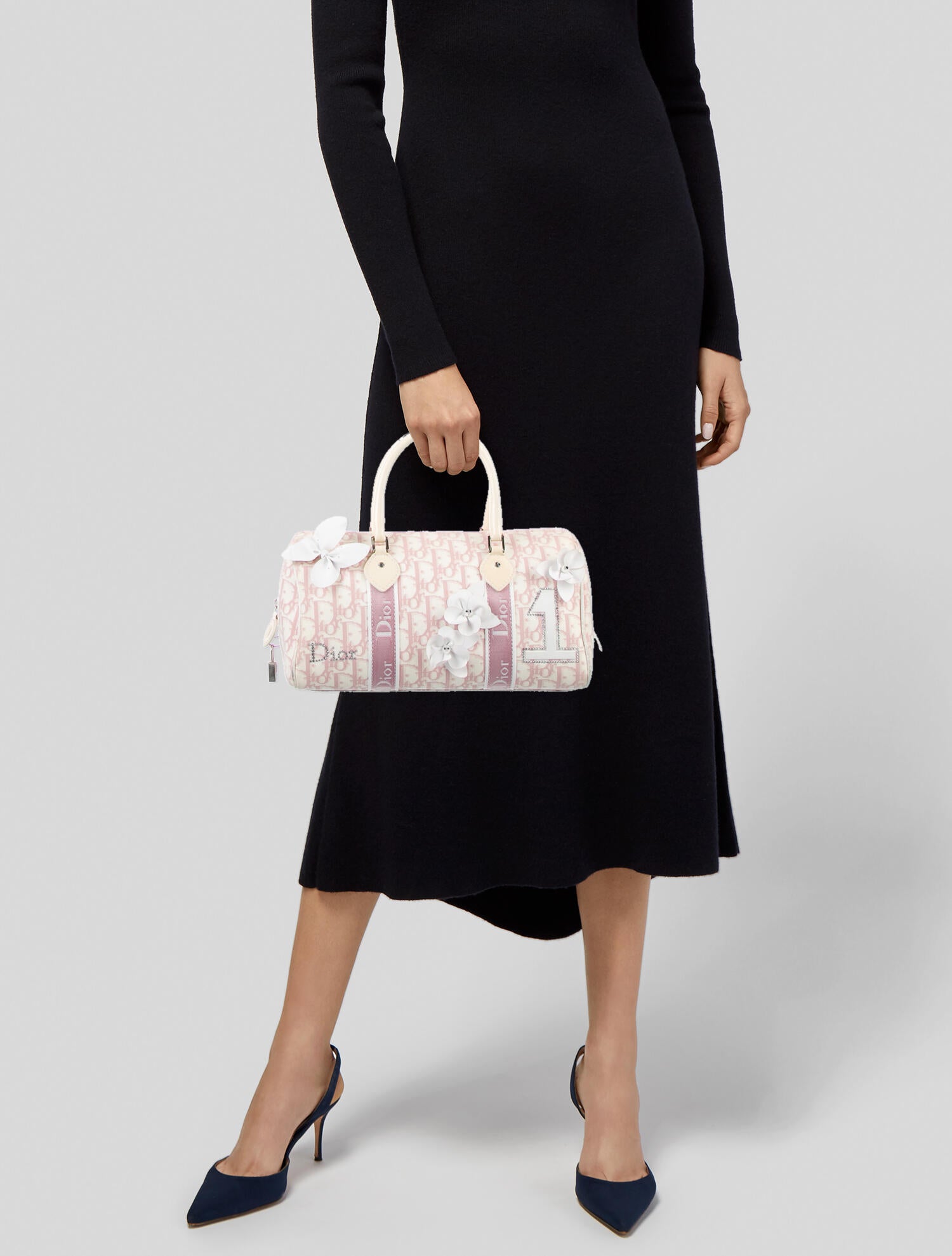 Christian Dior Butterfly-Embellished Mini Lady Dior Bag w/ Strap ...