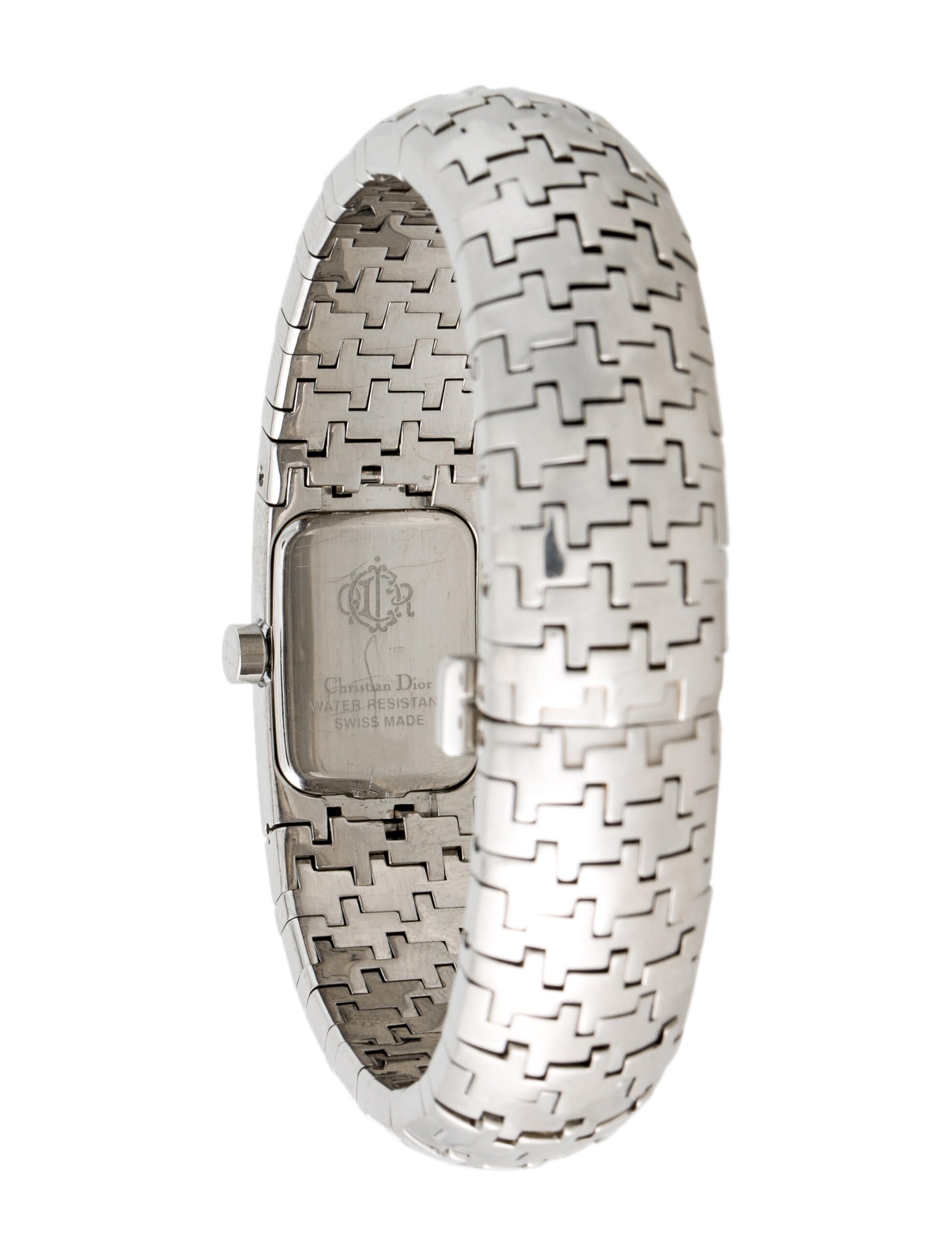 Christian Dior Diorific Houndstooth Watch - D96-100 | The RealReal