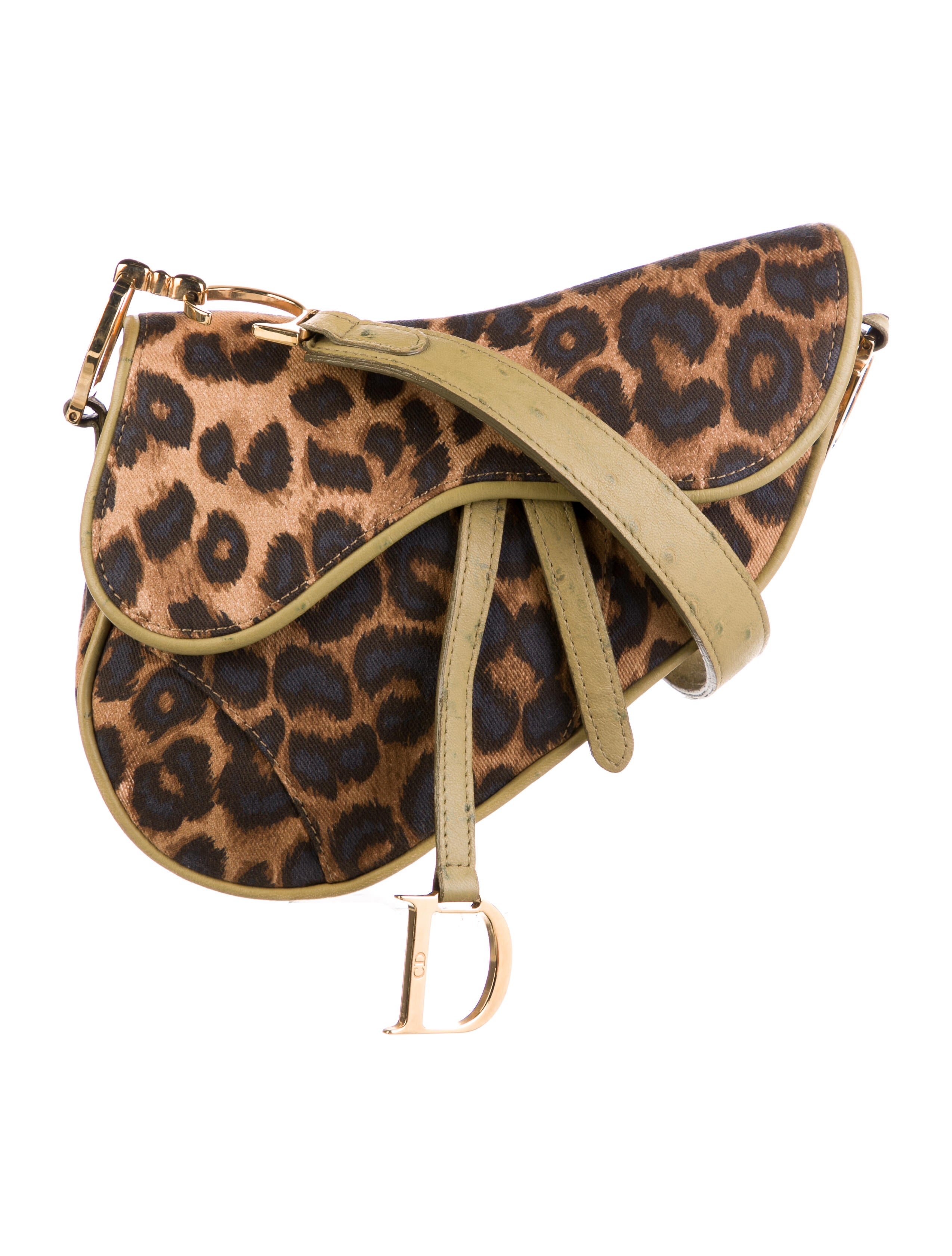 Vintage Christian Dior Leopard Print Cosmetic Bag - constructora ...