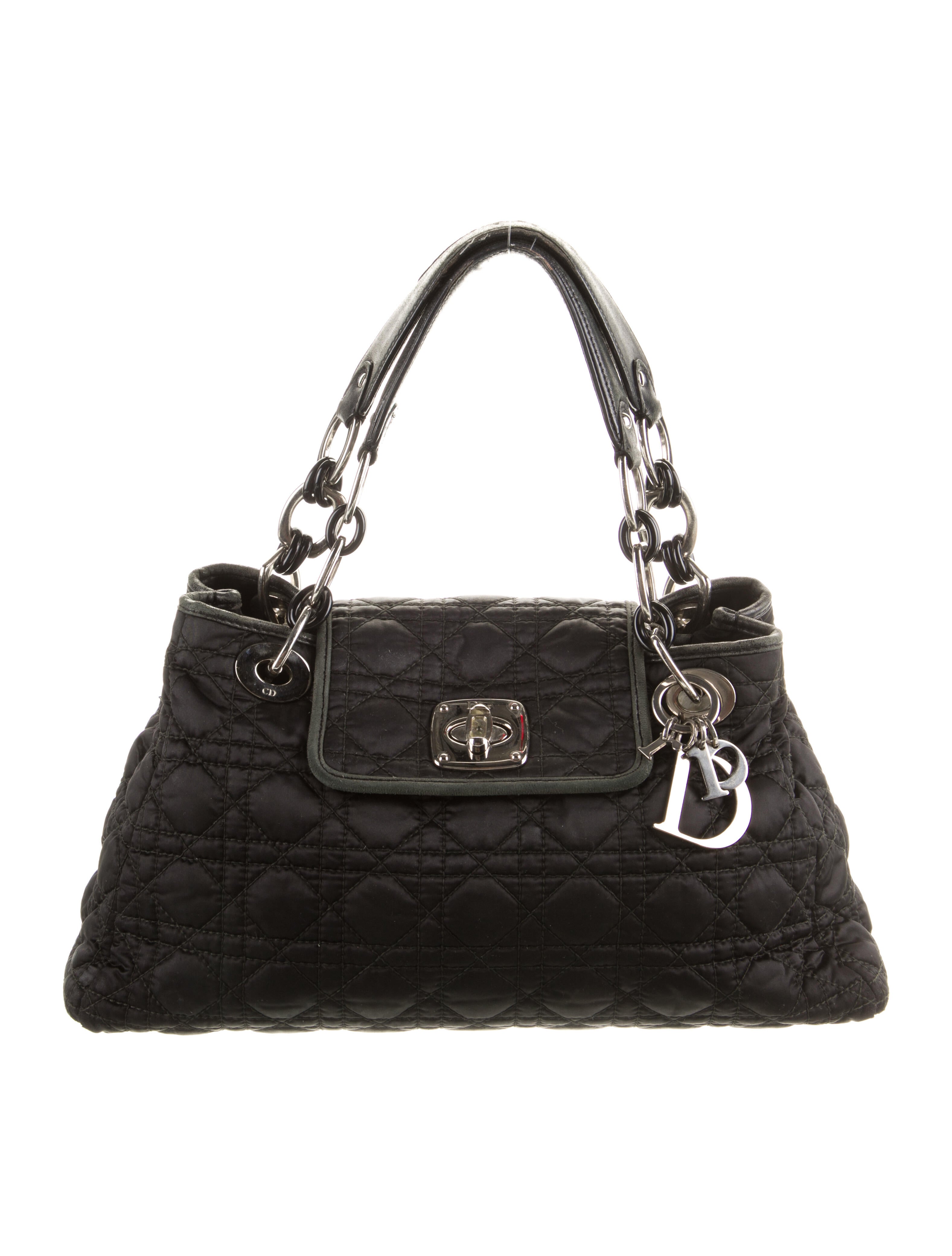 Christian Dior Mini Lady Dior Bag - Black Handle Bags, Handbags ...