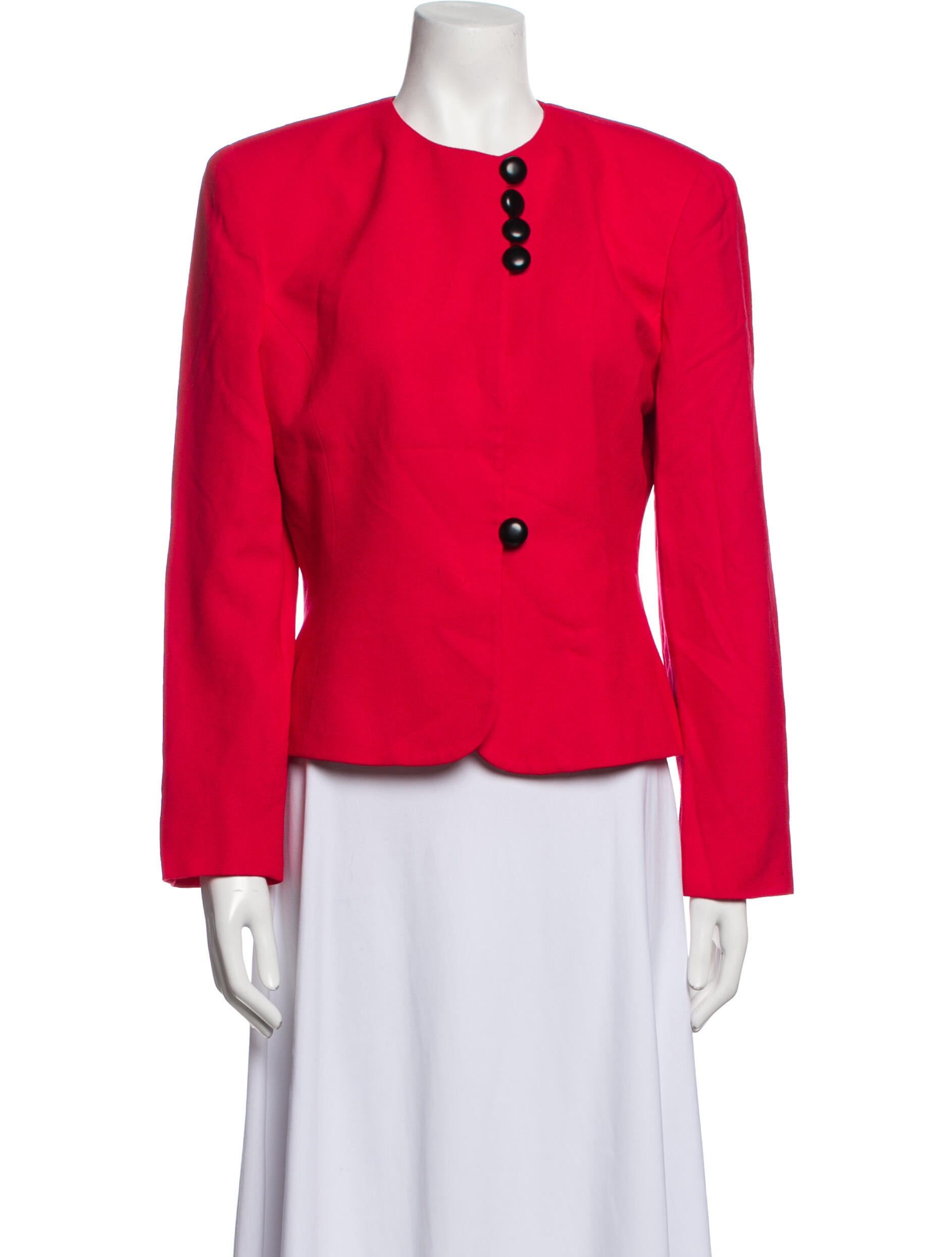 Christian Dior Vintage Striped Evening Jacket - Red Jackets, Clothing ...