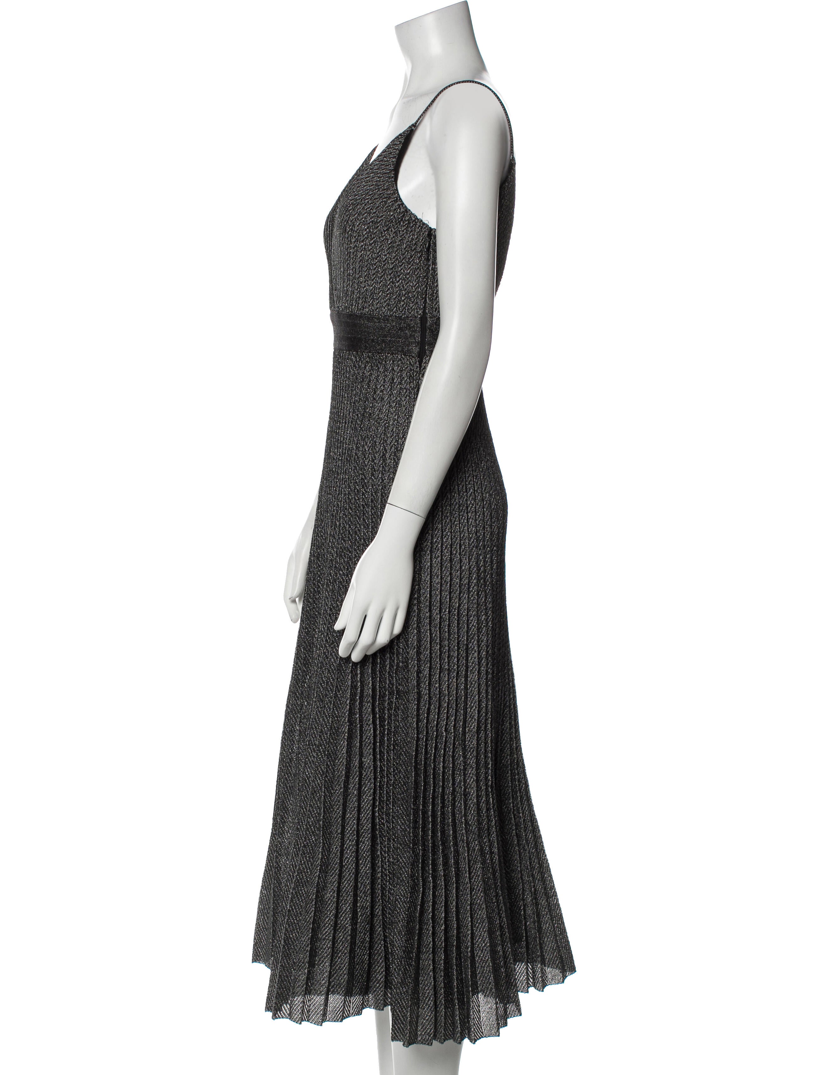 Christian Dior Geometric Pattern Dress - Black Dresses, Clothing ...
