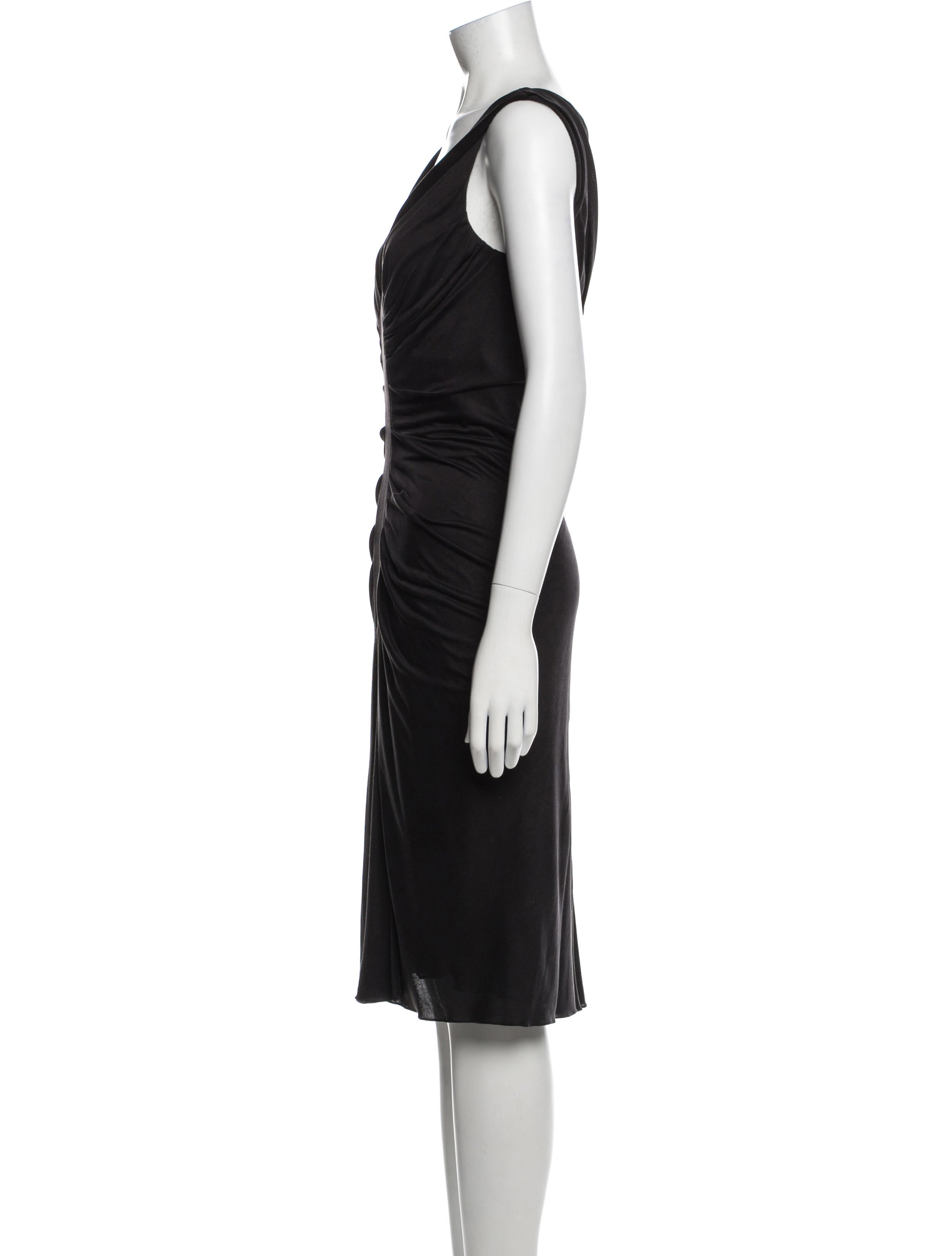 Christian Dior Geometric Pattern Dress - Black Dresses, Clothing ...