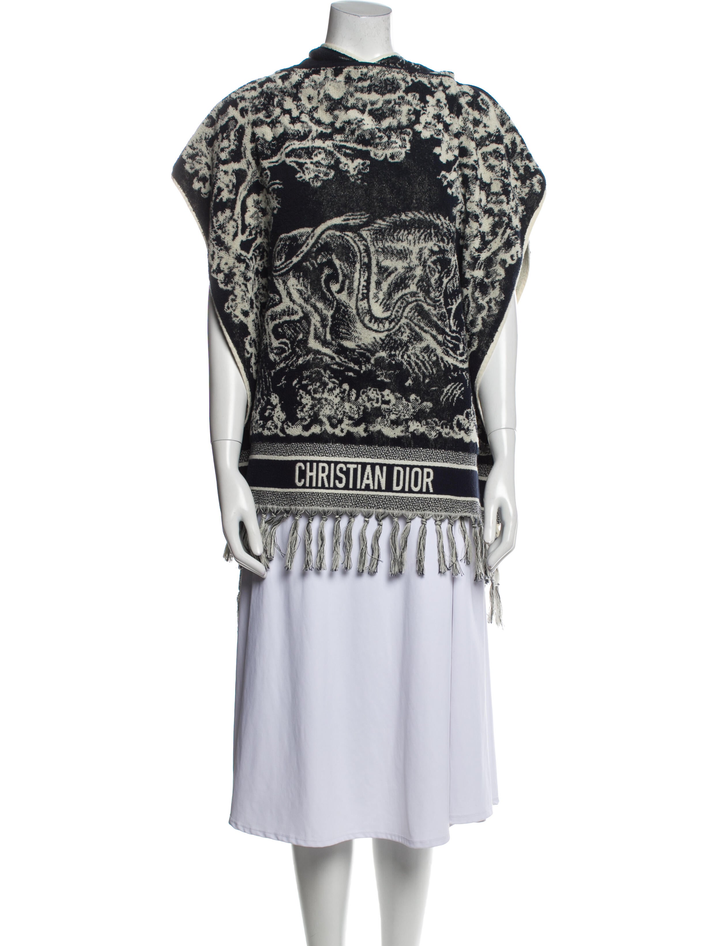 Christian Dior 2021 Printed Cape - Blue Jackets, Clothing - CHR252814 ...