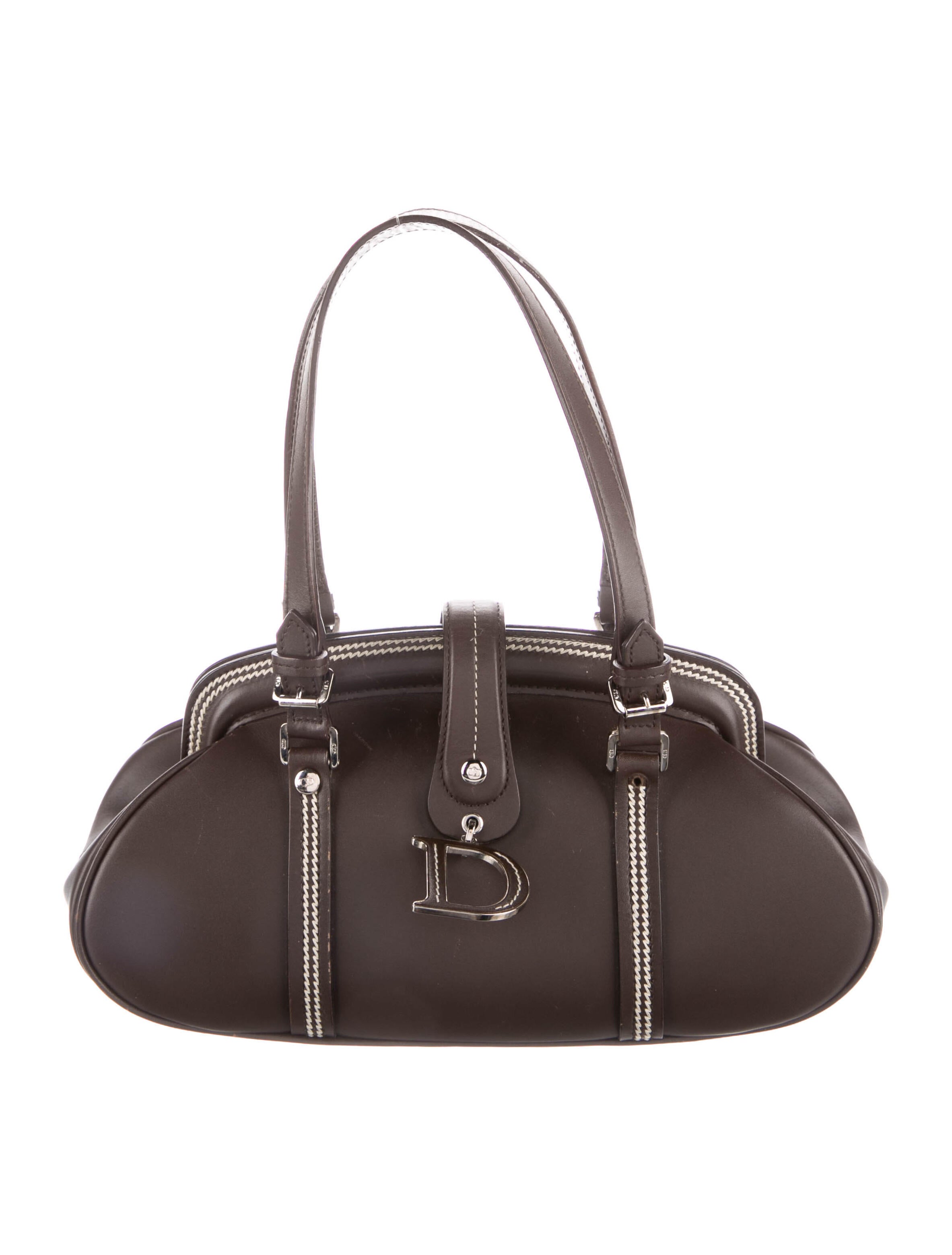 Christian Dior Vintage Leather Detective Bag - Brown Shoulder Bags ...