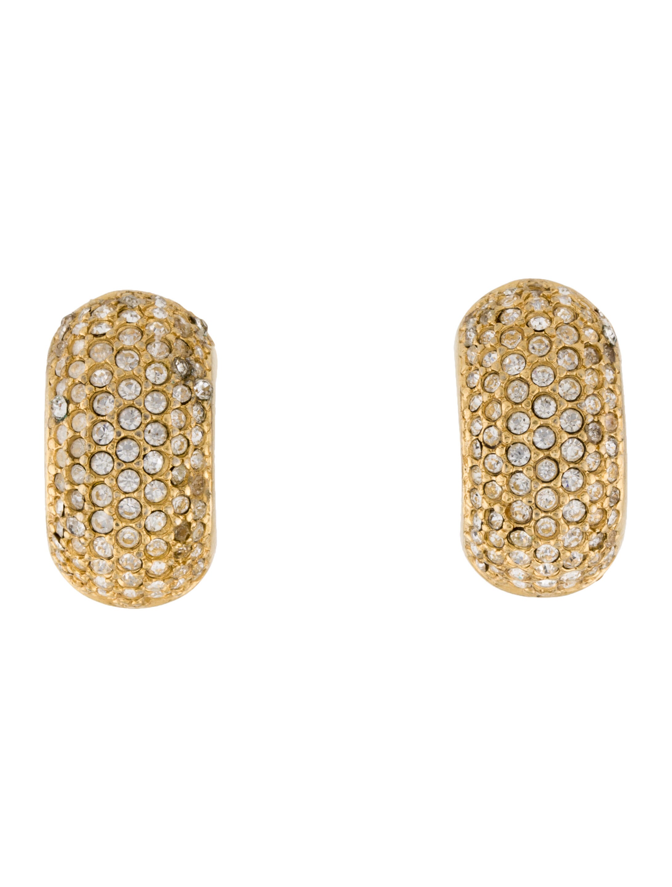 Christian Dior J'Adior Star Hoop Earrings - Gold-Tone Metal Hoop ...