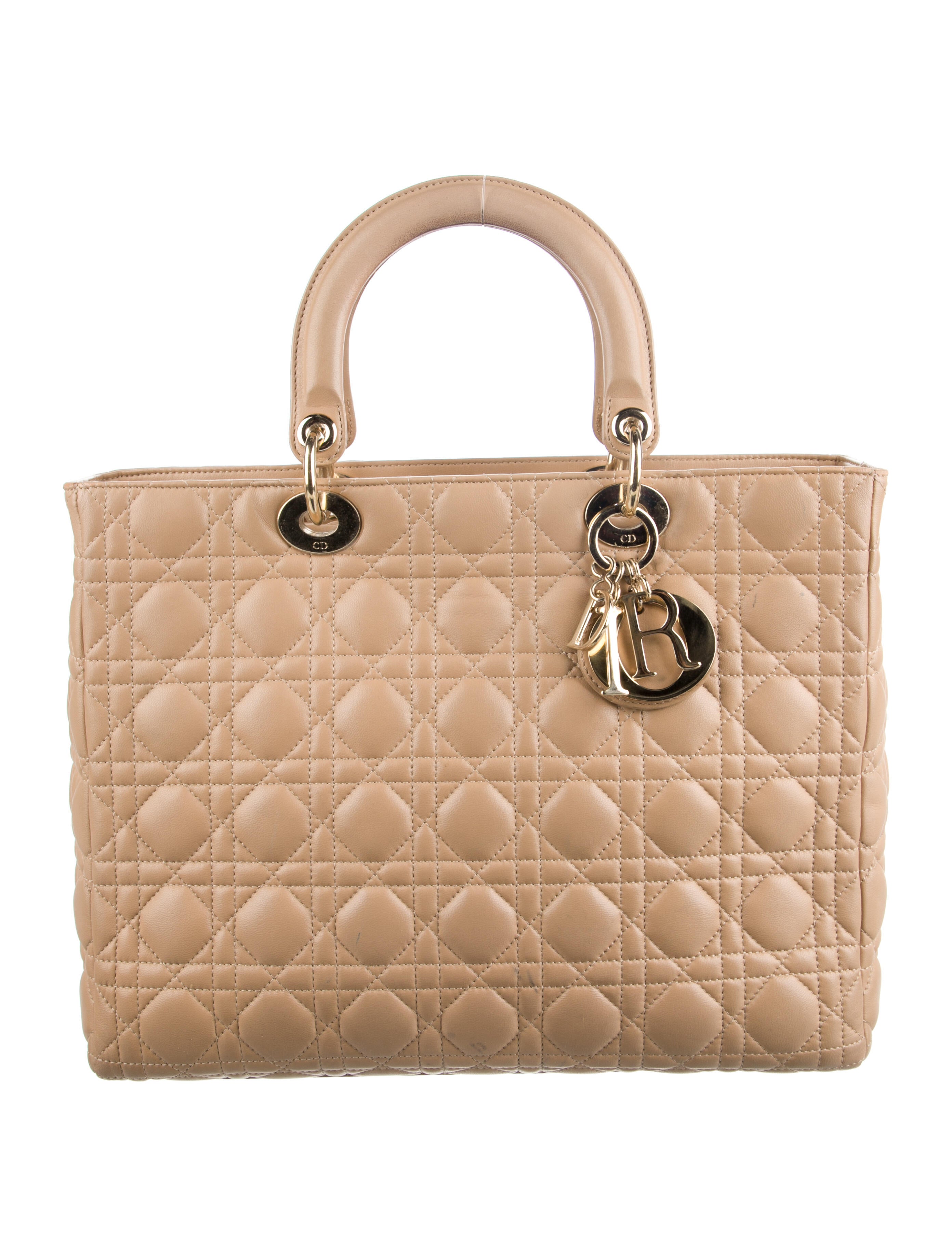 Christian Dior 2020 Ultra Matte Mini Lady Dior - White Handle Bags ...