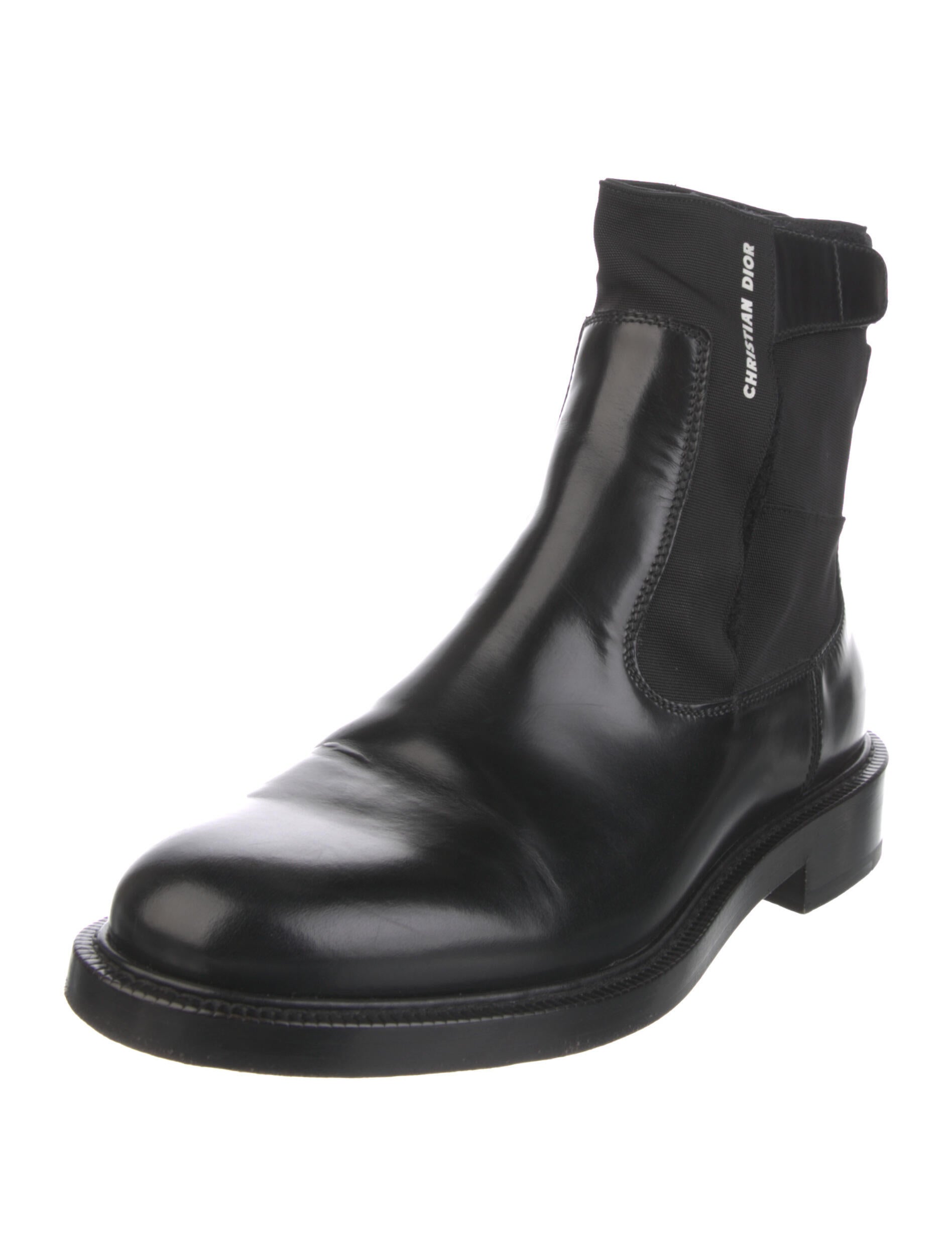DIOR MEN Leather Chelsea Boots - Black Boots, Shoes - DIORM27877 | The ...