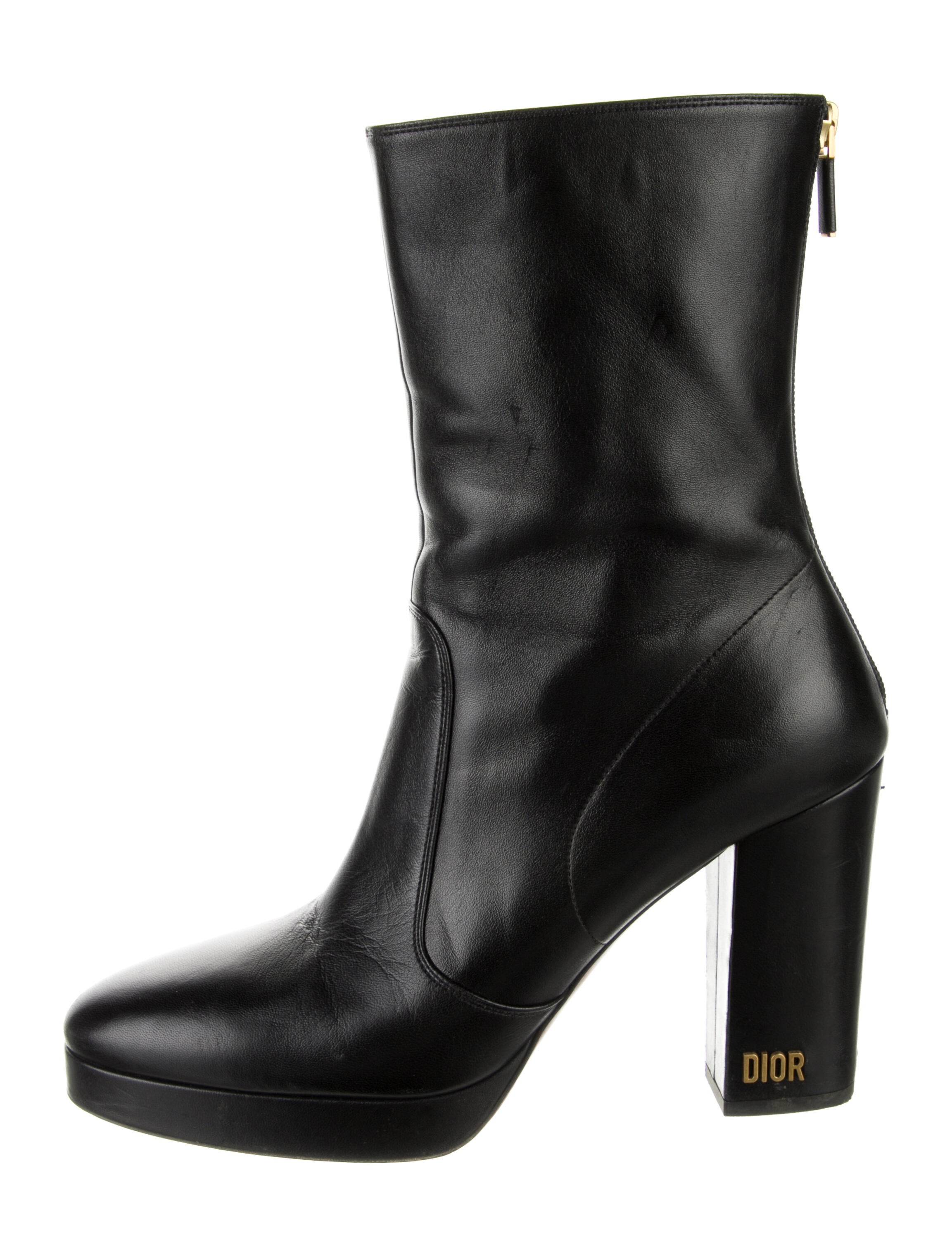 Christian Dior 2015 Lucite Ankle Boots - Black Boots, Shoes - CHR48612 ...