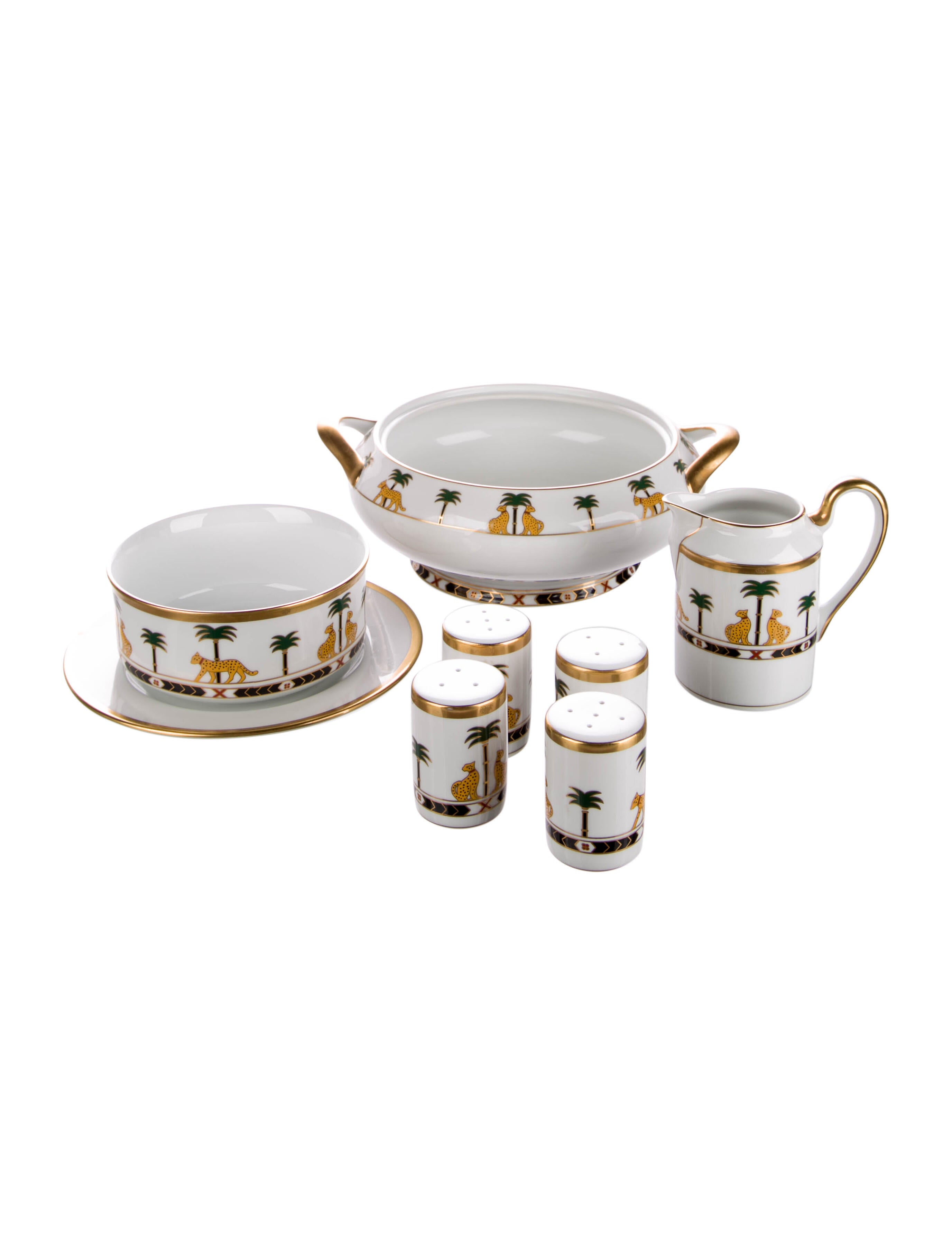 Christian Dior 84- Piece Casablanca Tableware Set - Black, 84 pieces ...