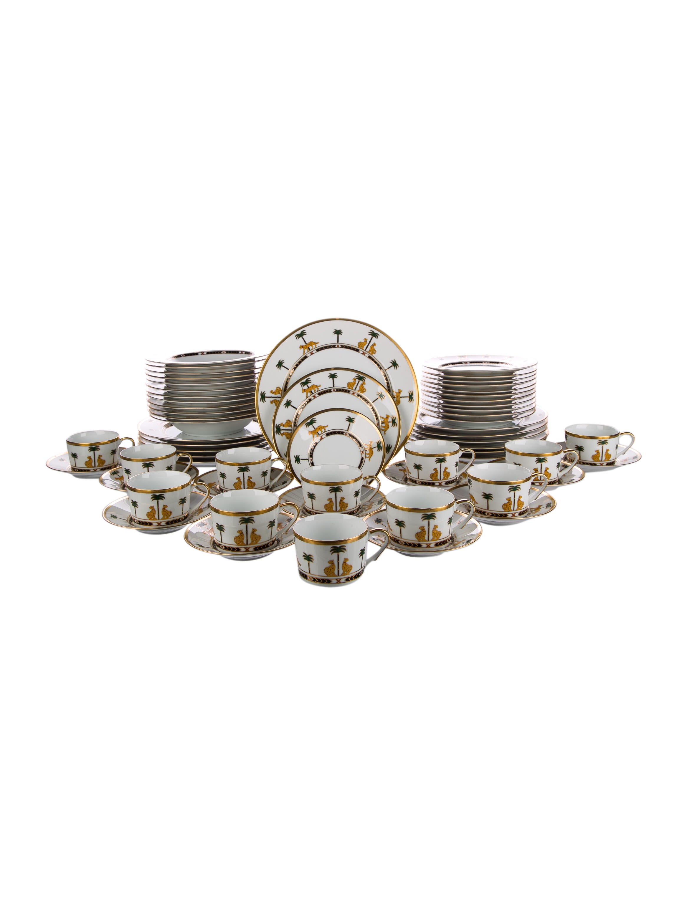 Christian Dior 60-Piece Casablanca Tableware Set - Black, 60 pieces ...