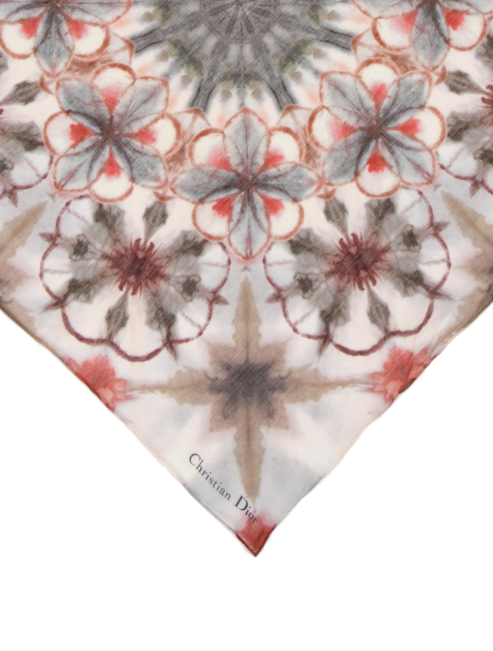Christian Dior Floral Print Scarf - Scarves and Shawls, Accessories ...