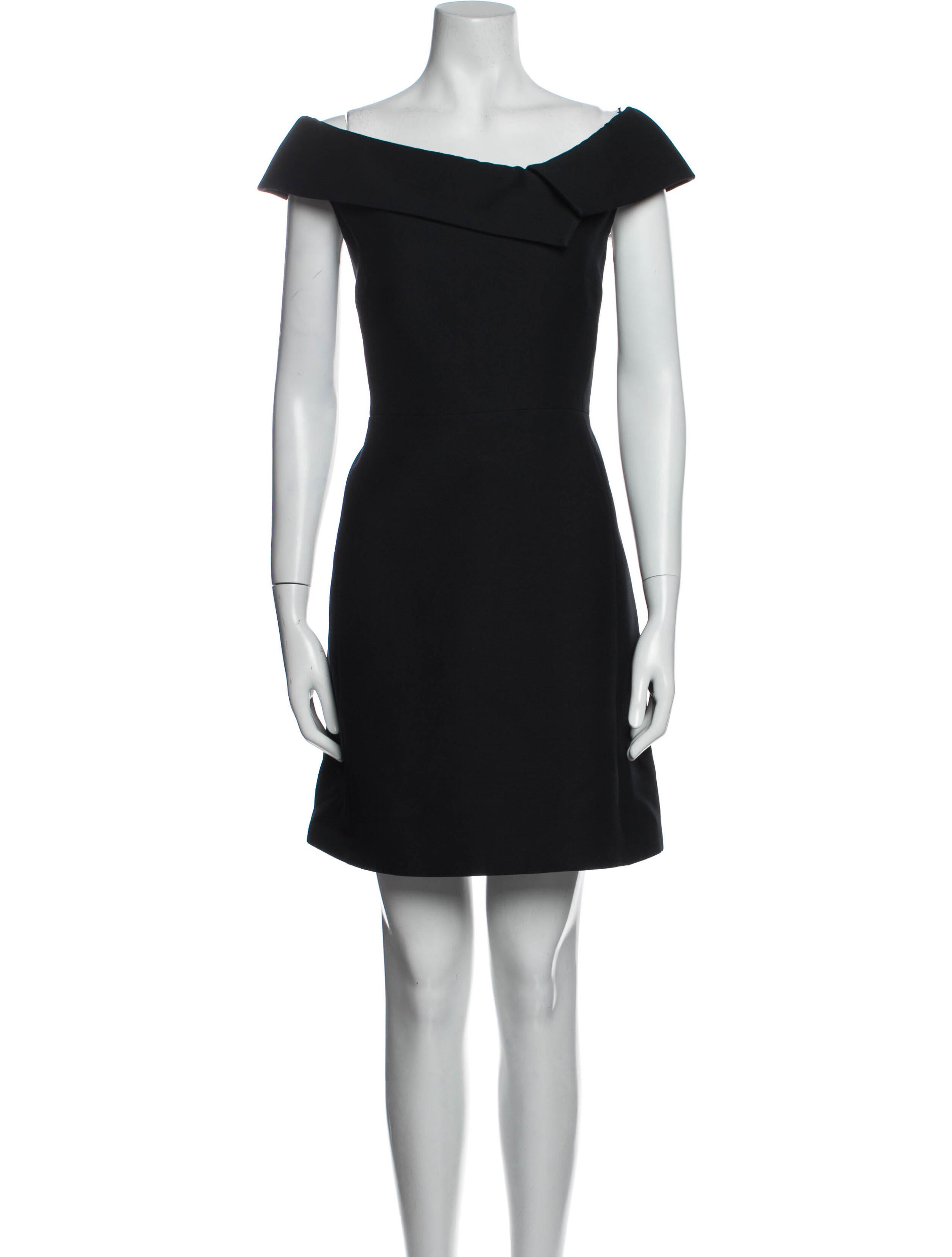 Christian Dior Off-The-Shoulder Mini Dress - Blue Dresses, Clothing ...