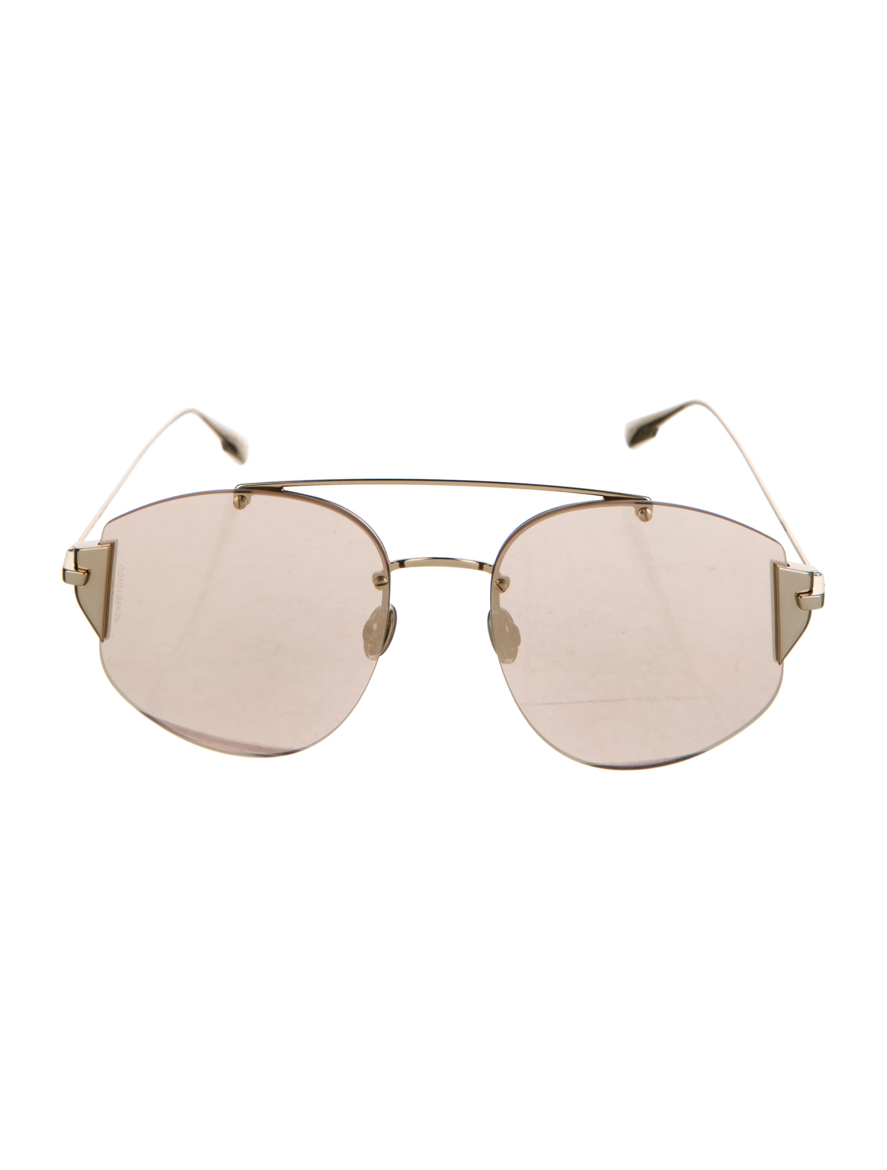 Christian Dior Aviator Mirrored Sunglasses Gold Sunglasses Accessories Chr275119 The Realreal