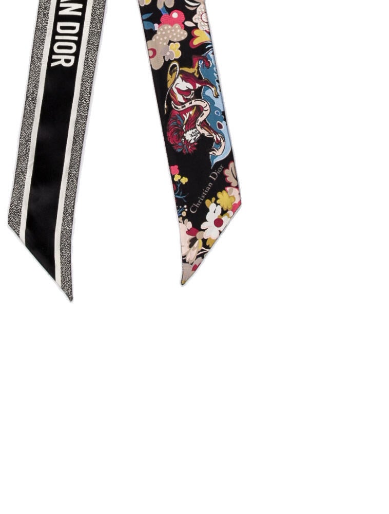 Christian Dior Twilly Silk Scarf - Black Scarves and Shawls ...