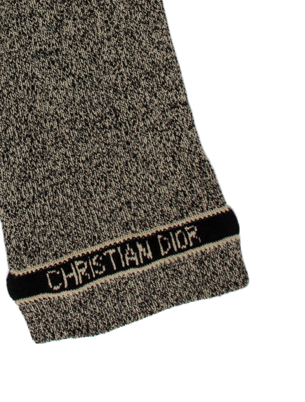 Christian Dior Oblique Wool Scarf - Neutrals Scarves and Shawls ...