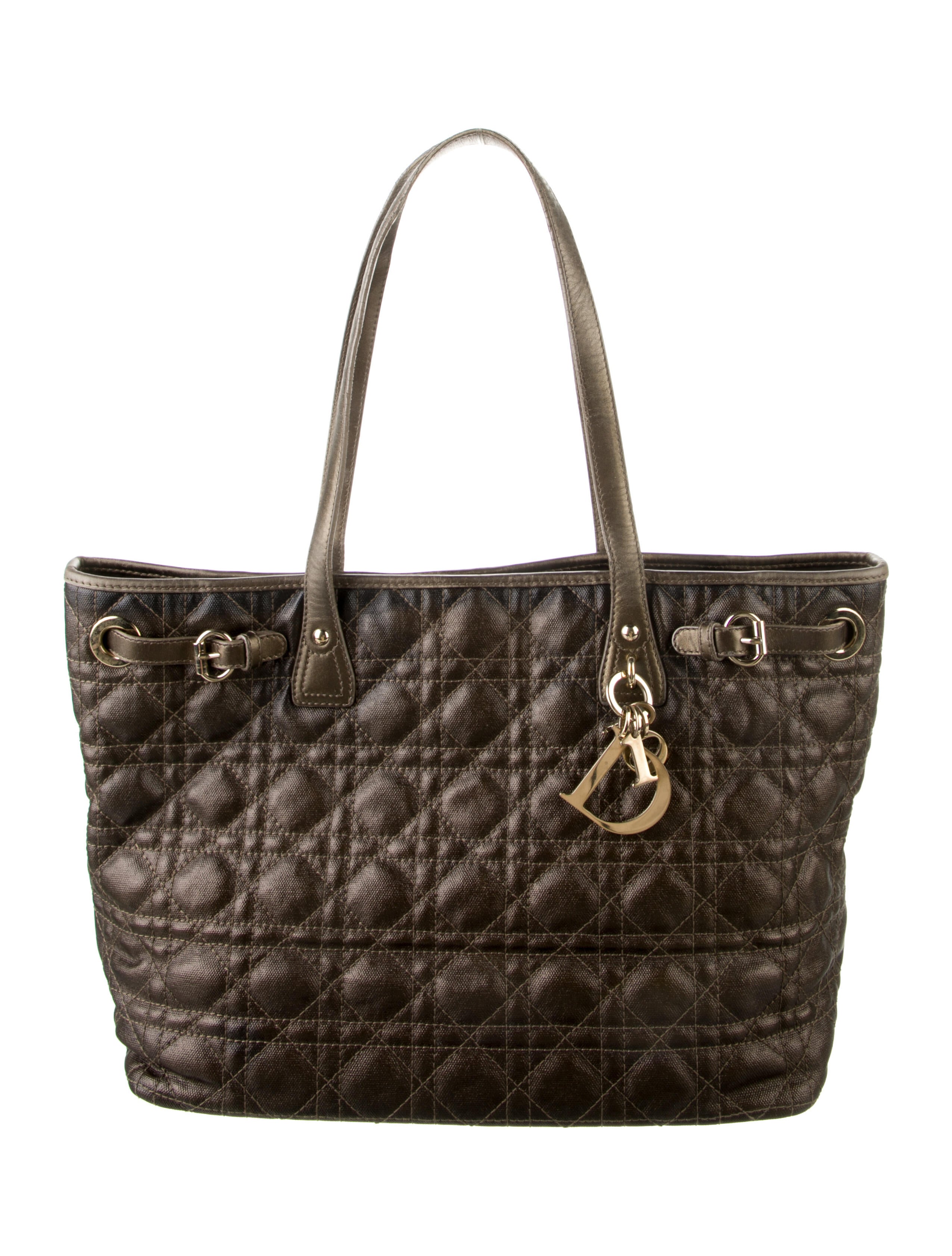 Christian Dior Large Leather Tote - Brown Totes, Handbags - CHR234372 ...