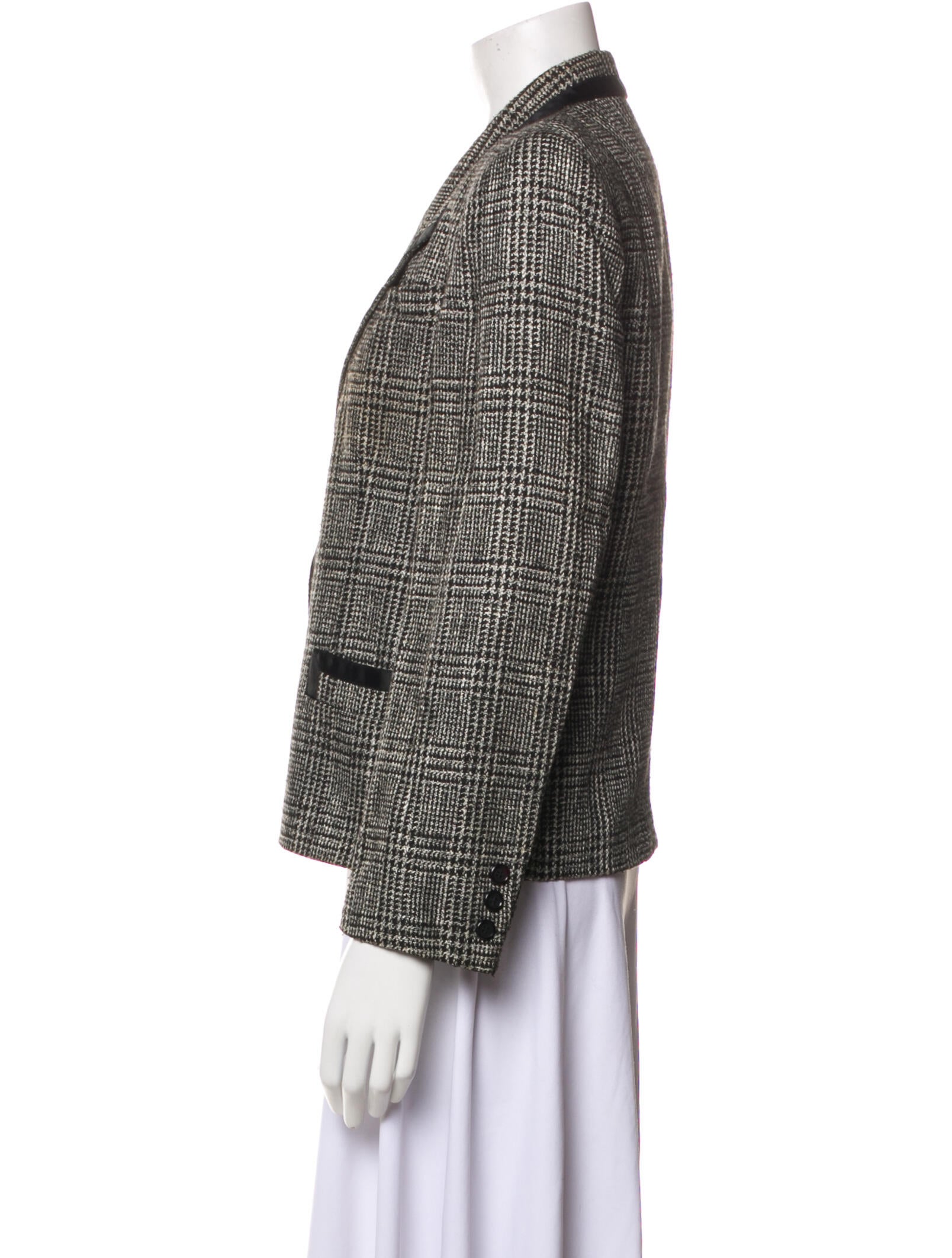 Christian Dior The Suit Tweed Pattern Blazer - Black Jackets, Clothing ...
