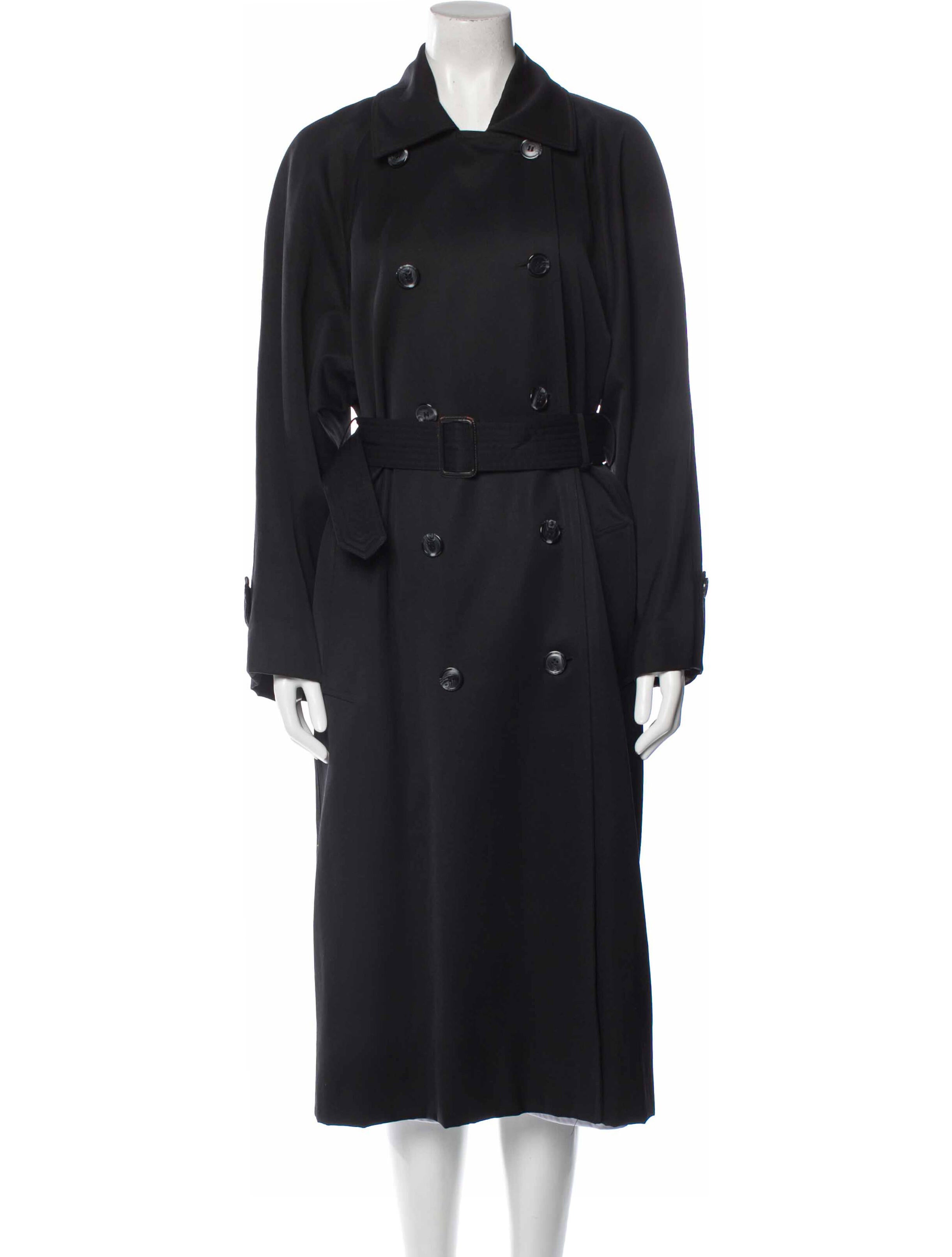 Christian Dior Vintage Late 1980's - Early 1990's Trench Coat - Black ...