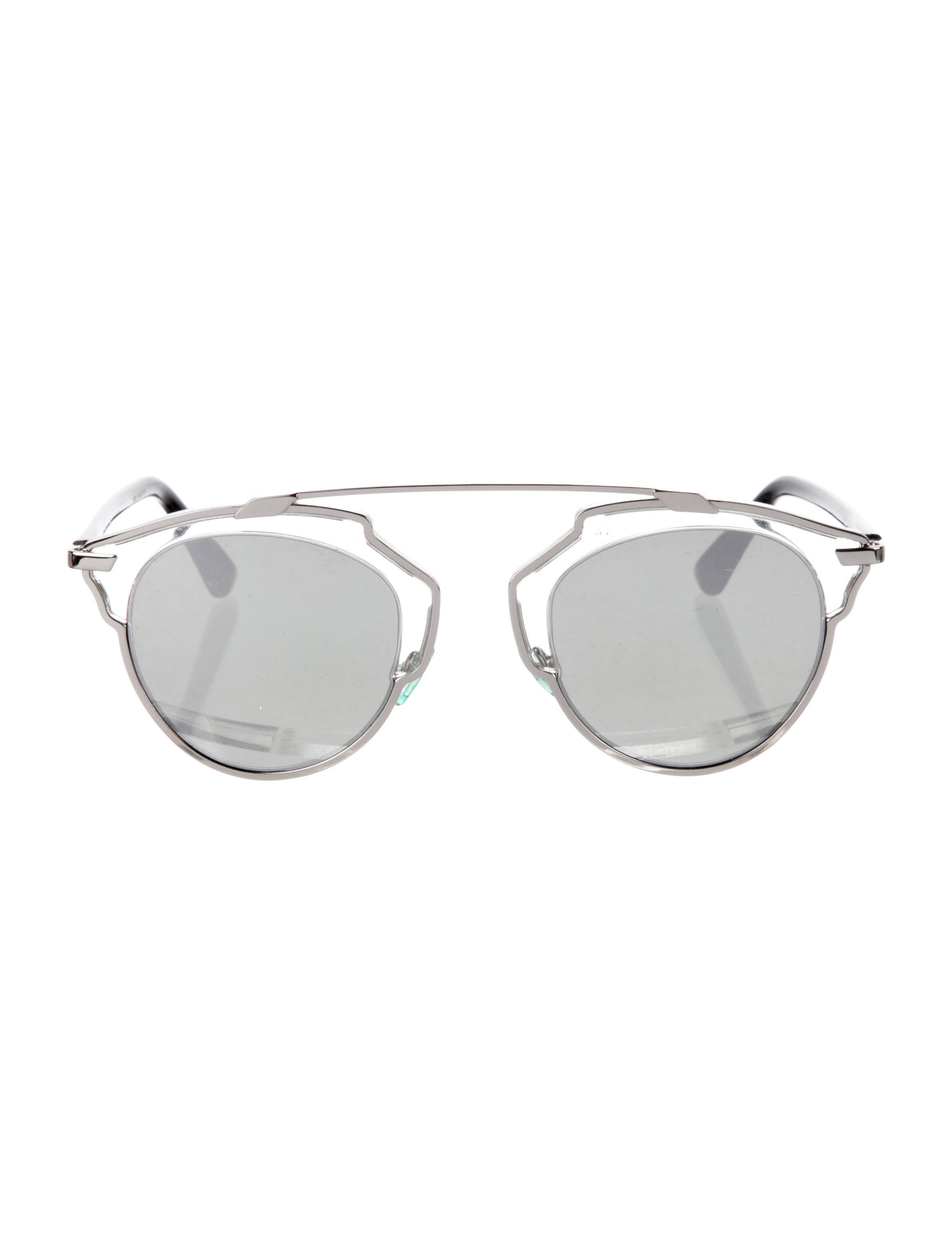 Christian Dior So Real Reflective Sunglasses - Black Sunglasses ...