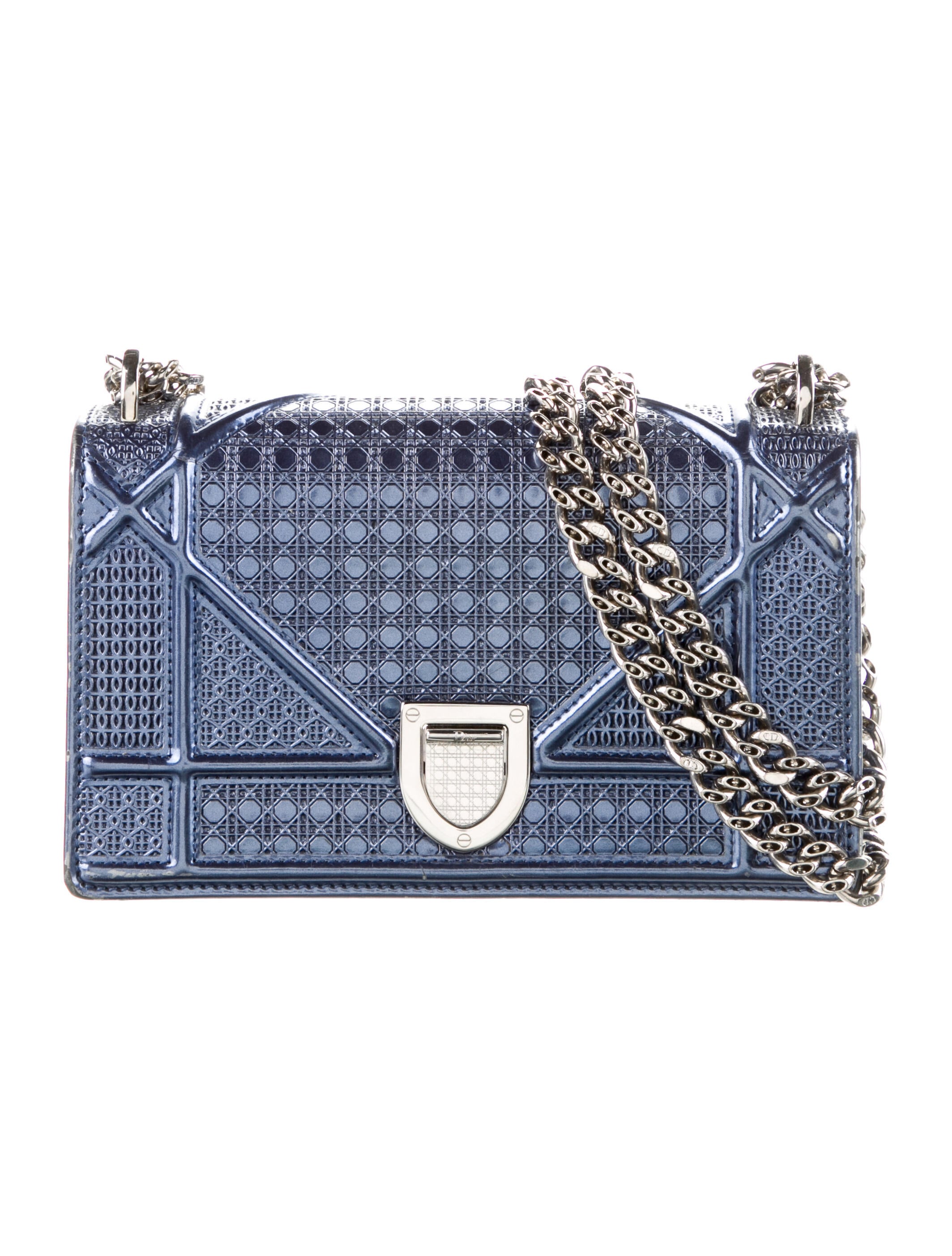 Christian Dior Python New Lock Shoulder Bag - Blue Shoulder Bags ...