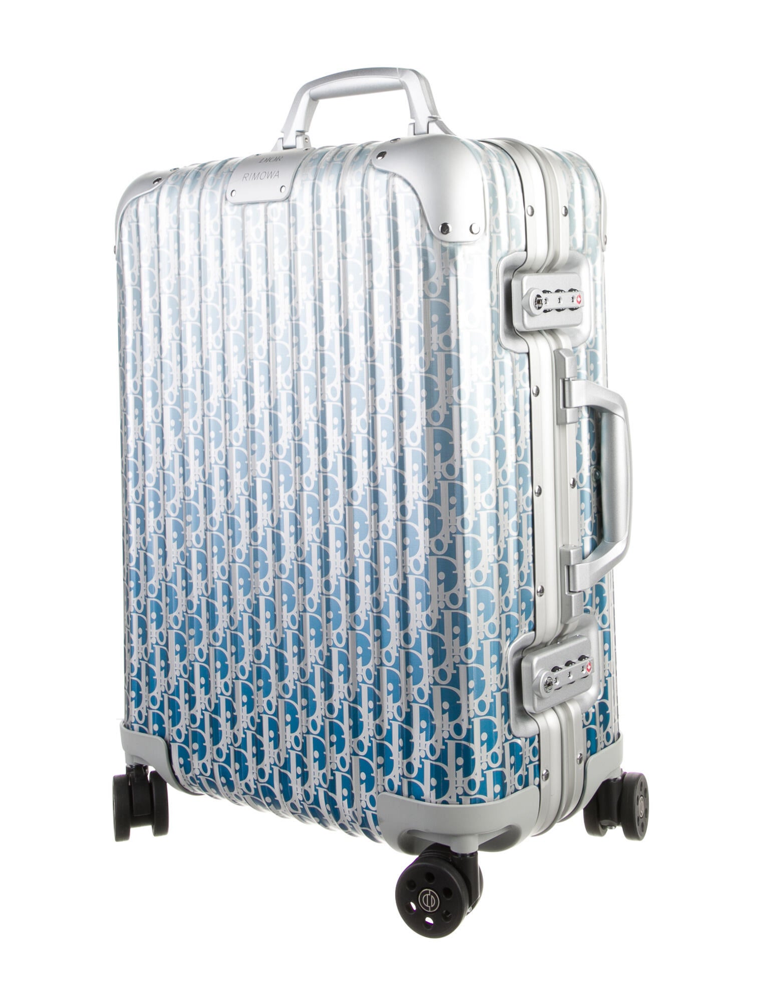 Dior x Rimowa Gradient Oblique 4-Wheel Cabin Suitcase - Suitcases ...