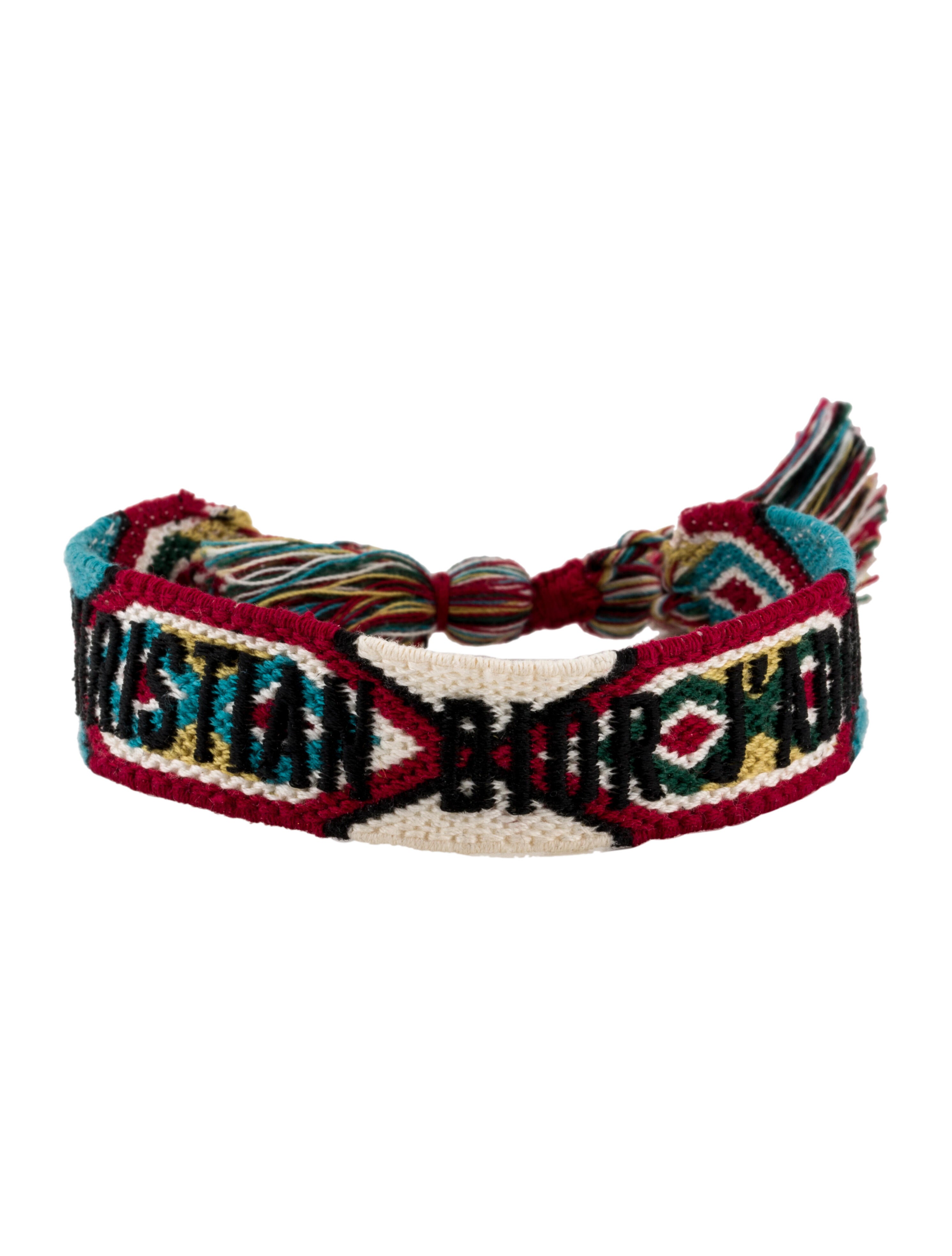 Christian Dior Woven Cotton J'Adior Friendship Bracelet - Wrap ...