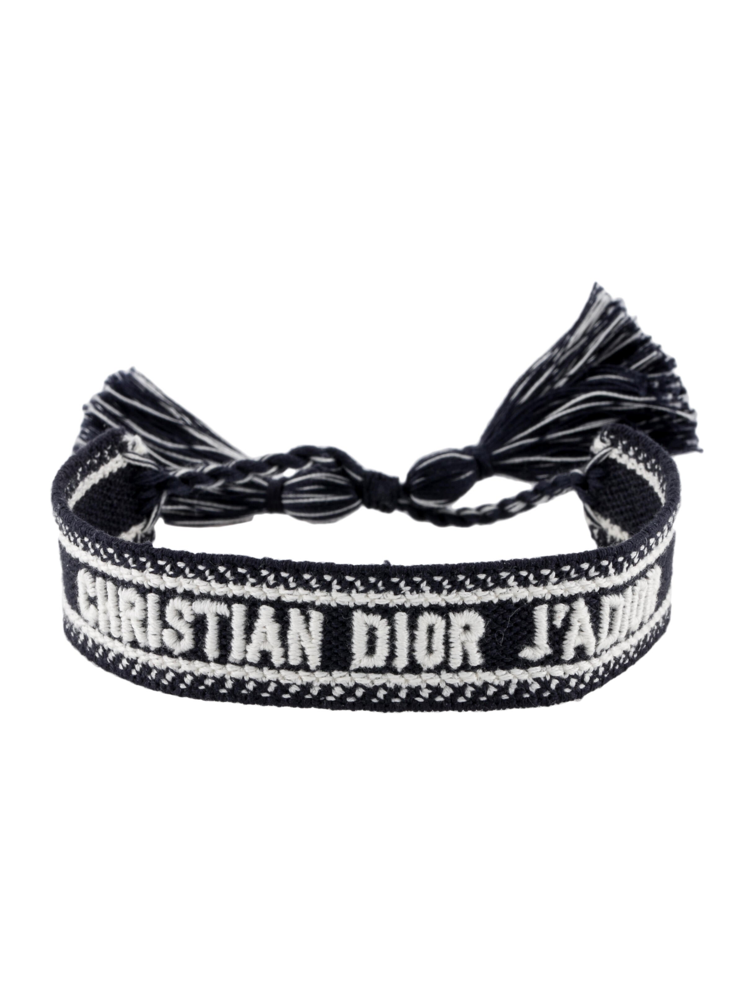 Christian Dior Cotton J'Adior Woven Friendship Bracelet Set - Blue Wrap ...