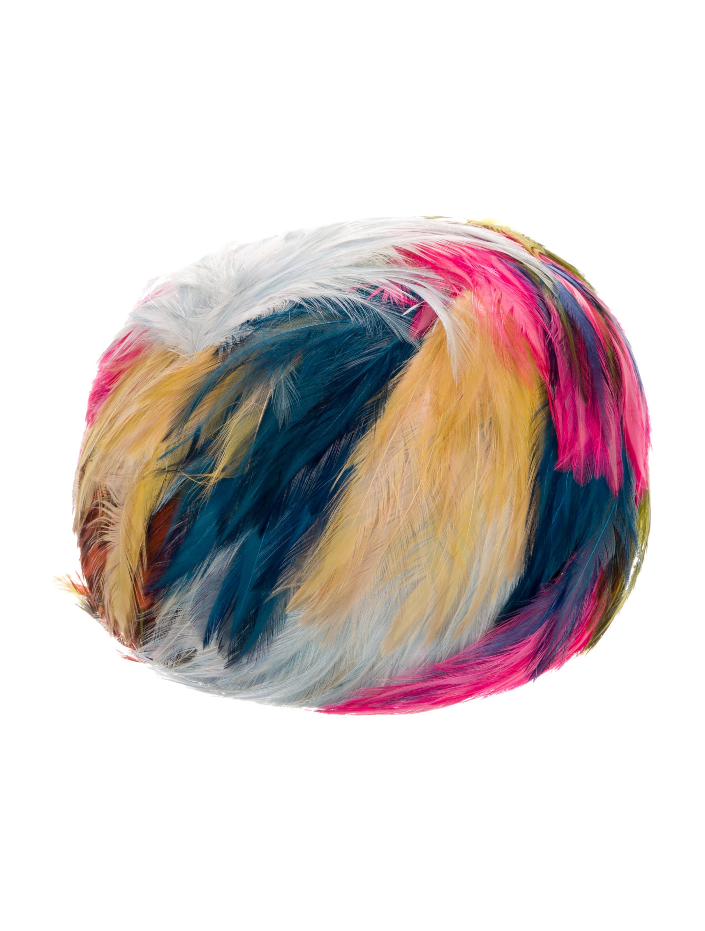 Christian Dior Vintage Mesh Feathered Cap - Hats, Accessories ...