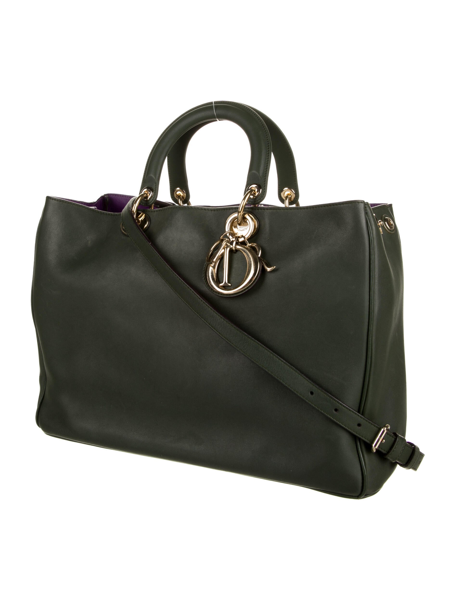Christian Dior Large Diorissimo Tote - Green Handle Bags, Handbags ...