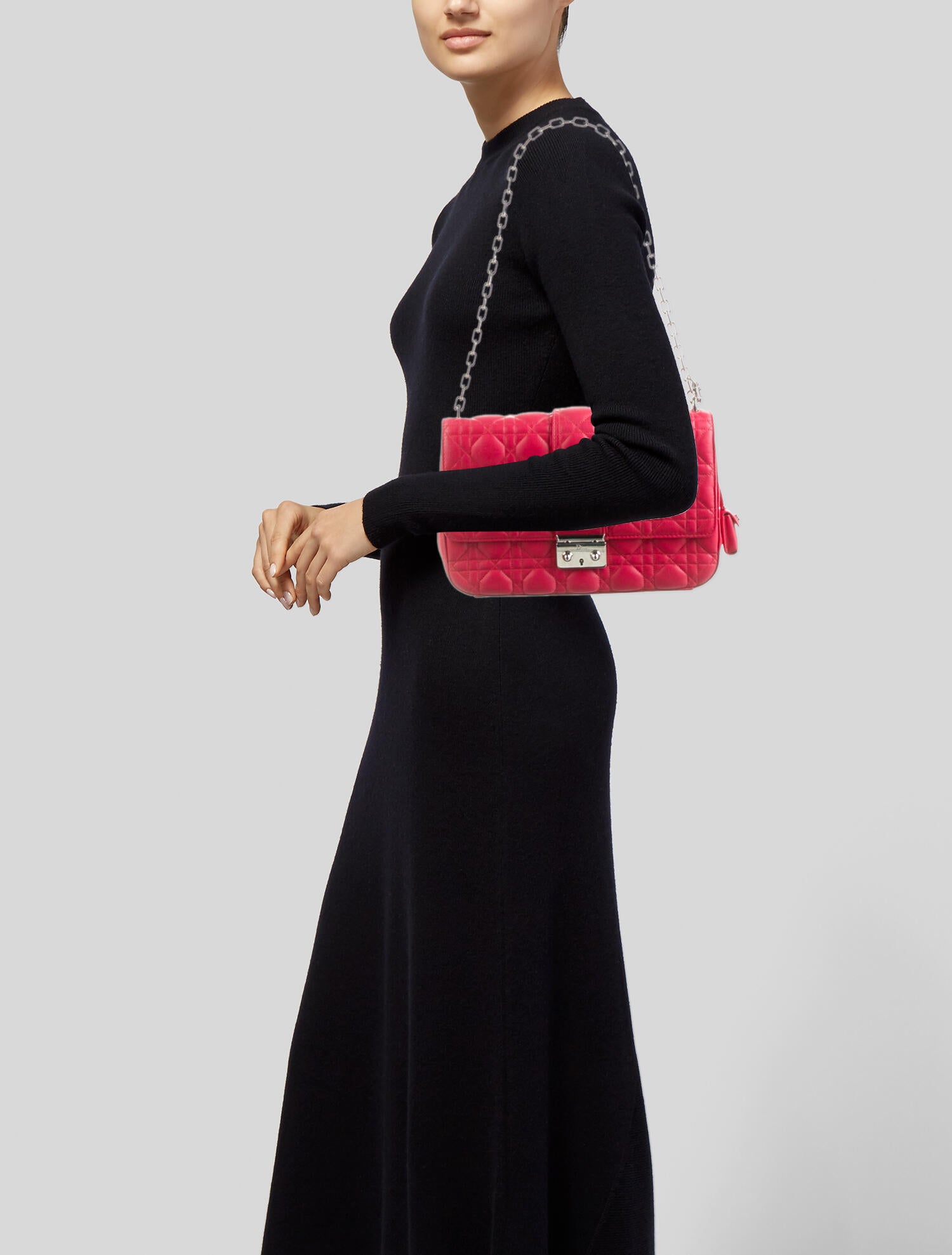 Christian Dior Medium Miss Dior Flap Bag - Pink Shoulder Bags, Handbags ...