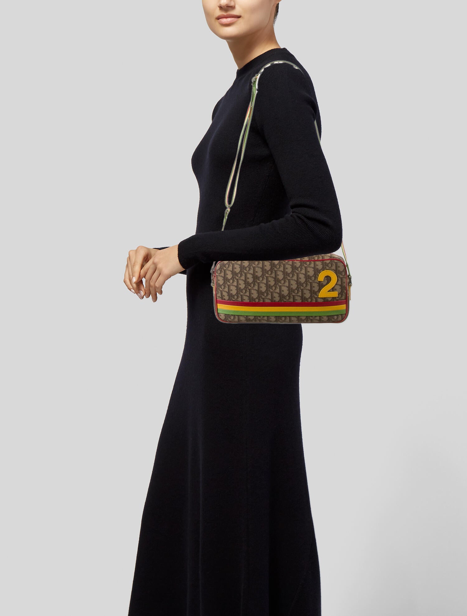 Christian Dior Vintage Diorissimo Rasta Trotter Bag - Brown Crossbody ...