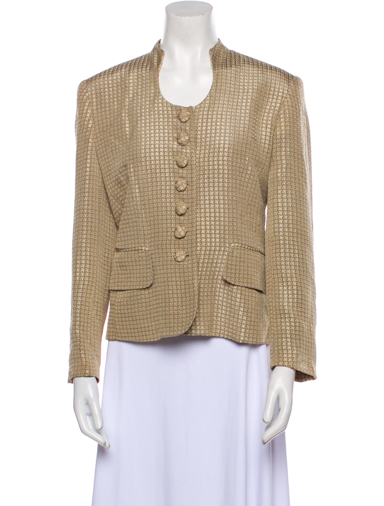 Christian Dior Tailored Zip-Up Jacket - Brown Jackets, Clothing ...