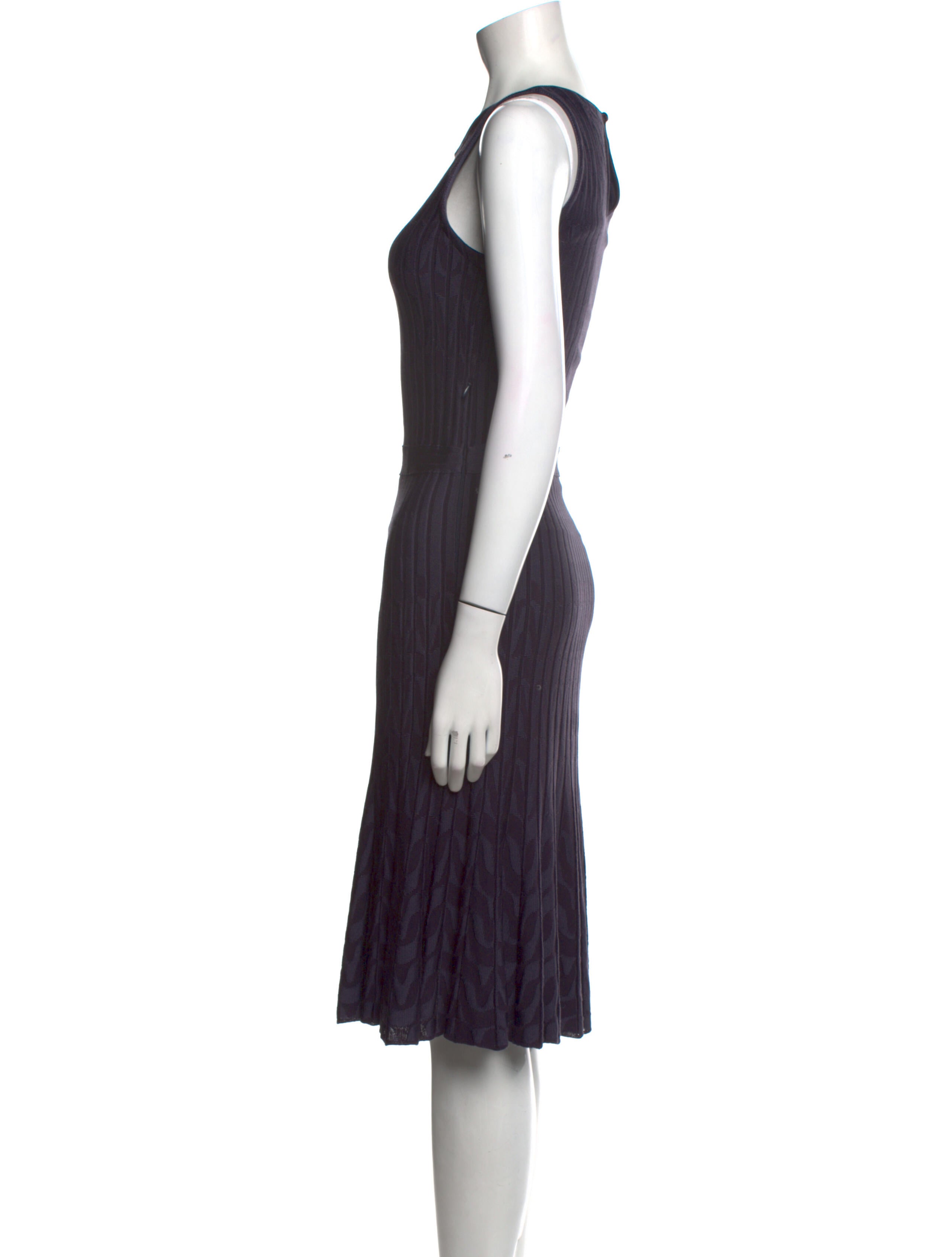 Christian Dior A-Line Knit Dress - Purple Dresses, Clothing - CHR52093 ...