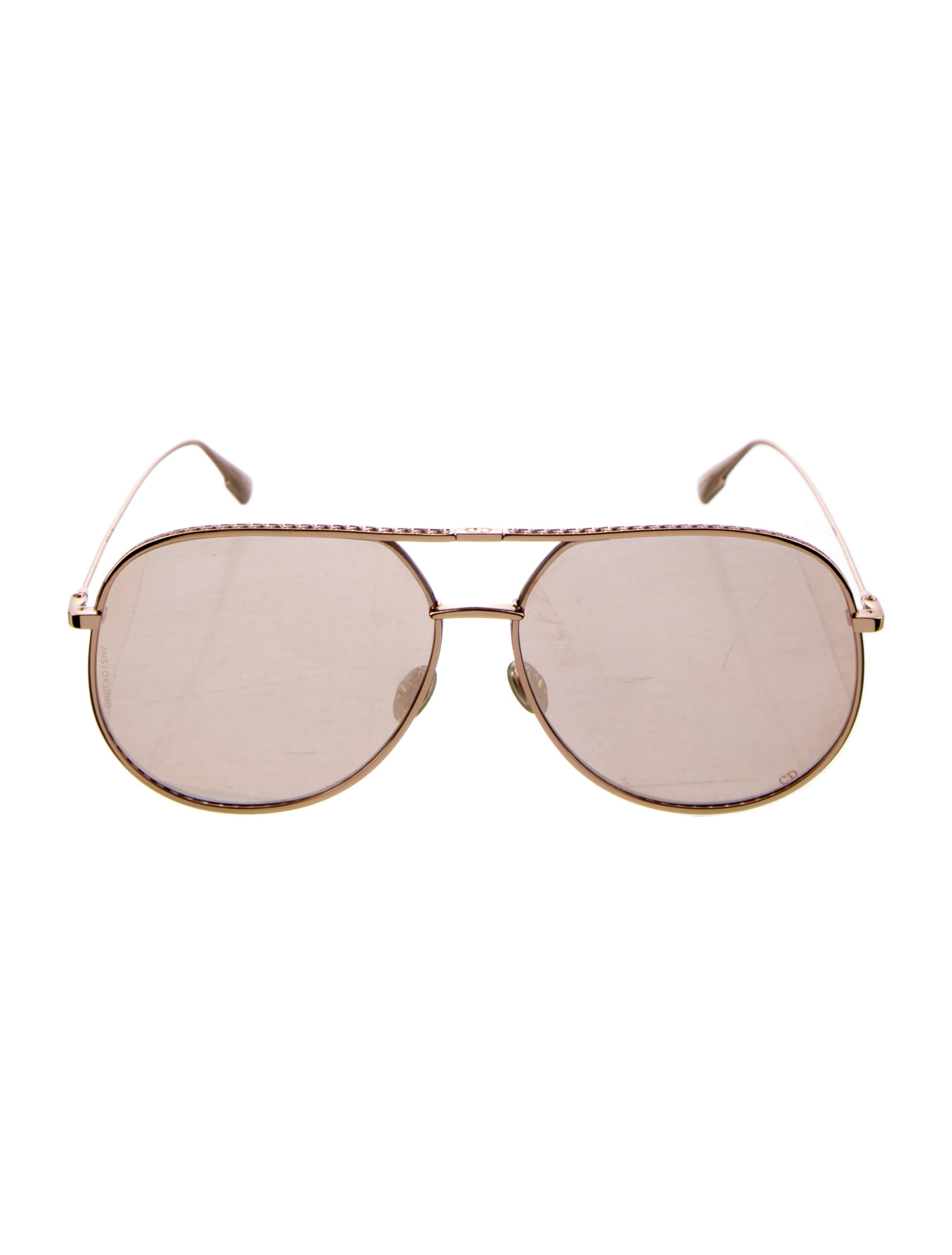 Christian Dior Aviator Mirrored Sunglasses Gold Sunglasses Accessories Chr295192 The Realreal