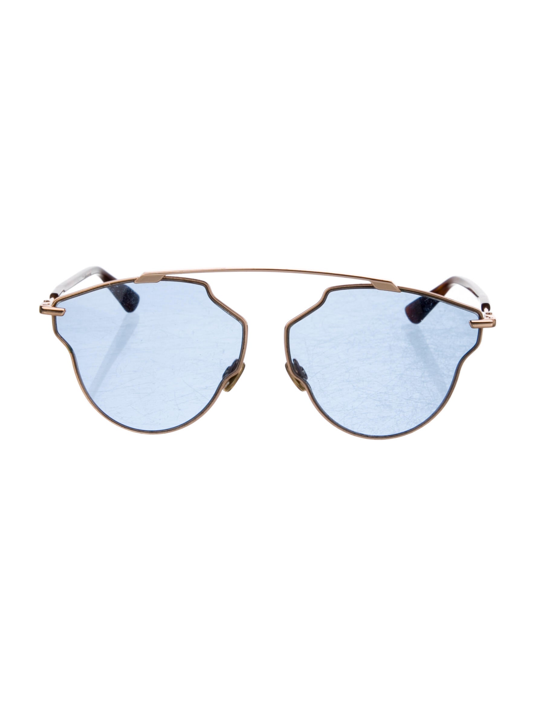 Christian Dior Aviator Mirrored Sunglasses Gold Sunglasses Accessories Chr295213 The Realreal