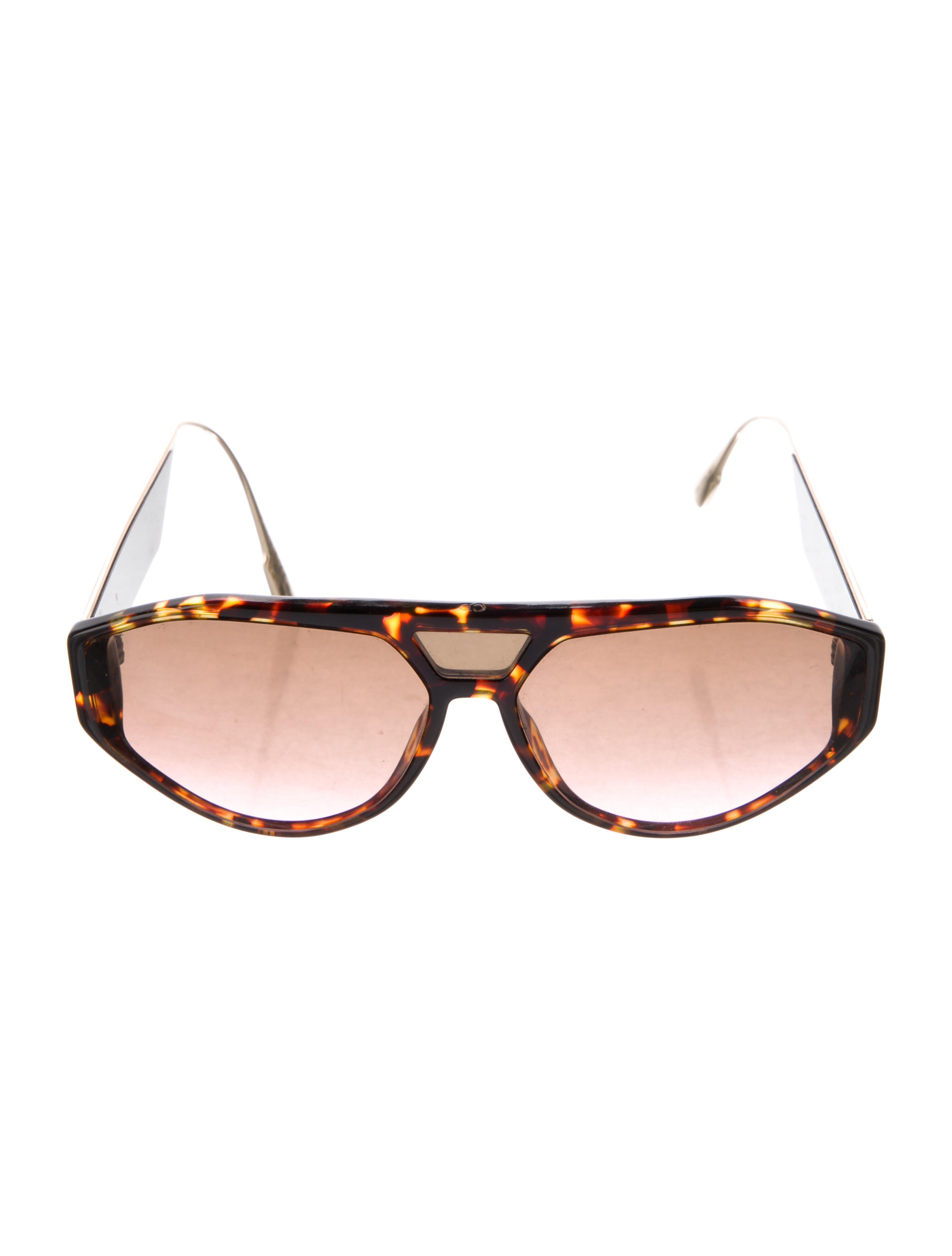 Christian Dior Dior Classic 2 Shield Sunglasses - Brown Sunglasses ...