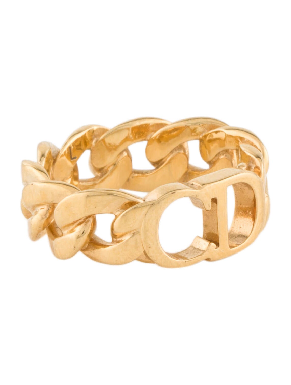 Christian Dior Danseuse Étoile Ring - Gold-Plated Band, Rings - CHR297288 | The RealReal