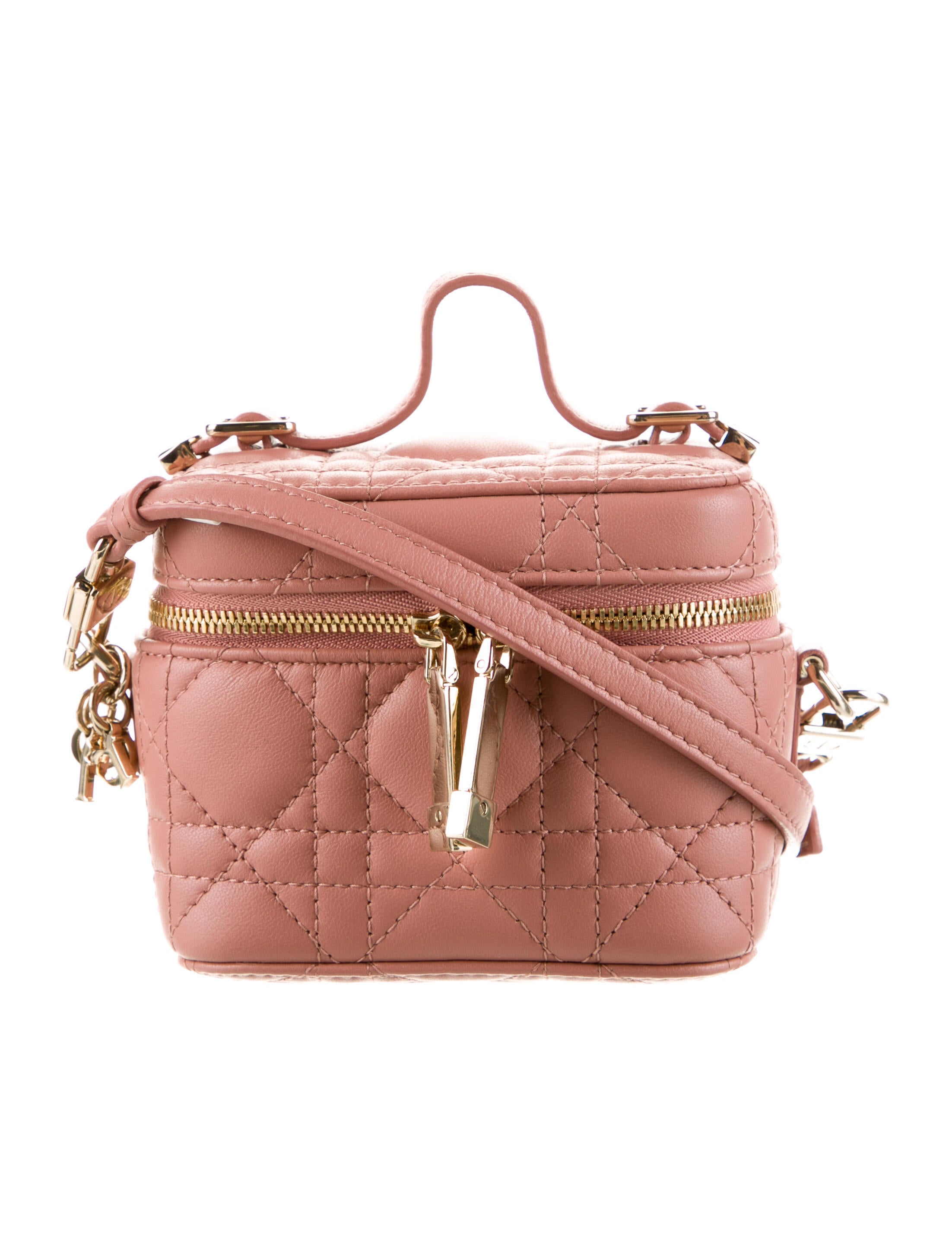 Christian Dior Micro Leather Vanity Case - Pink Mini Bags, Handbags ...