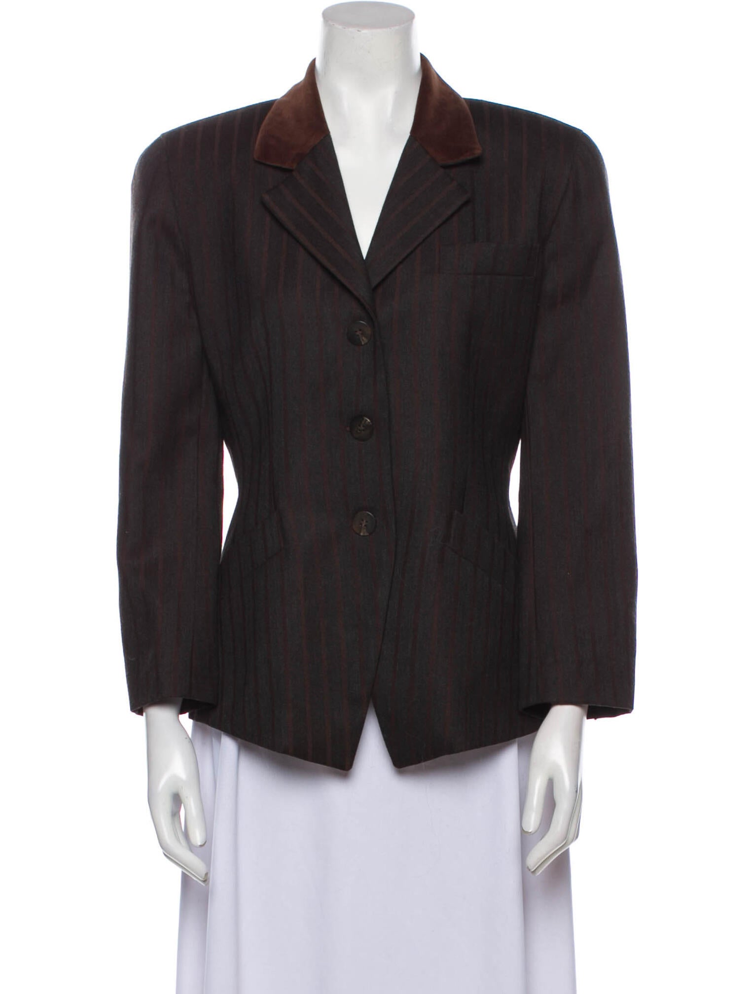 Christian Dior Tailored Zip-Up Jacket - Brown Jackets, Clothing ...
