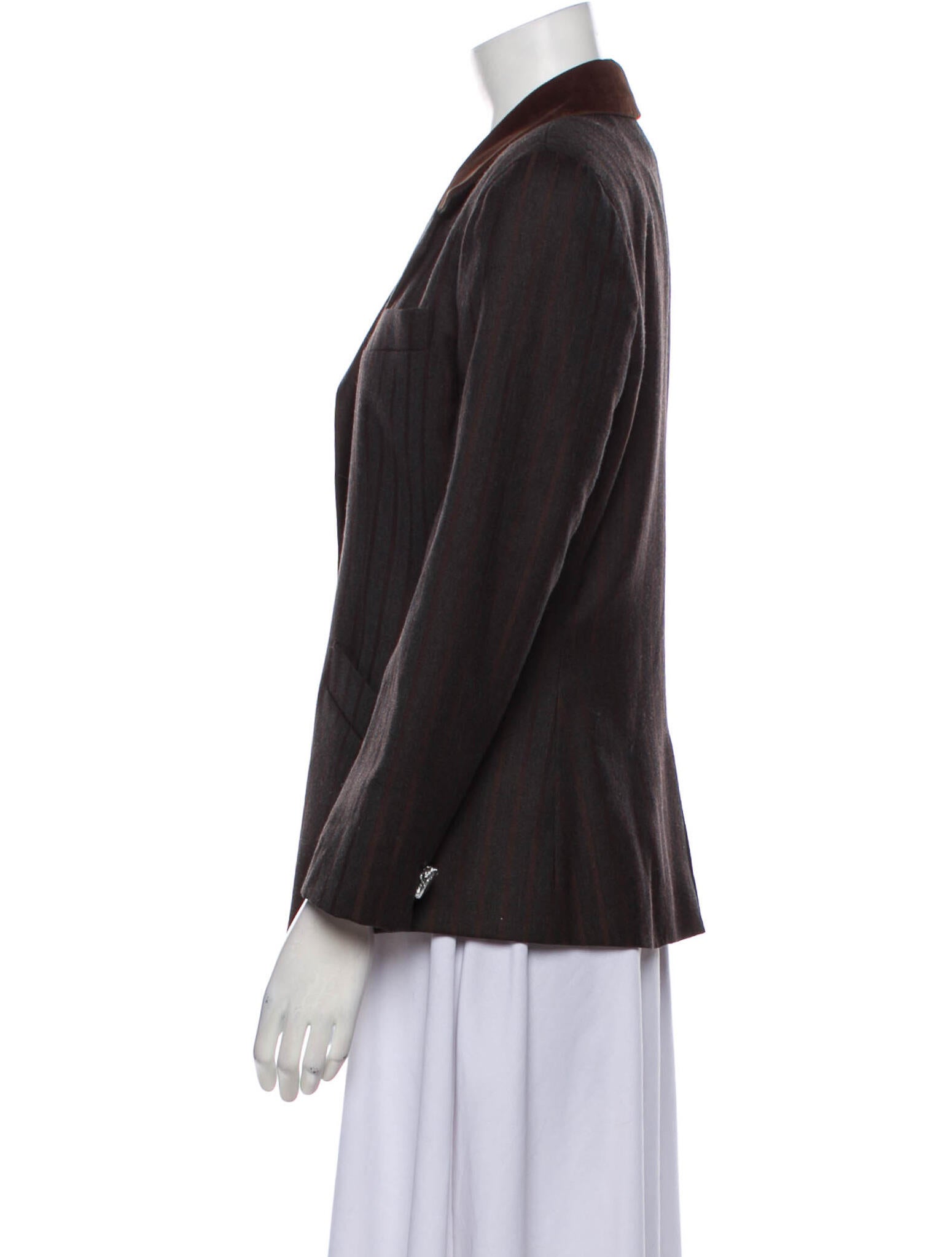 Christian Dior Tailored Zip-Up Jacket - Brown Jackets, Clothing ...