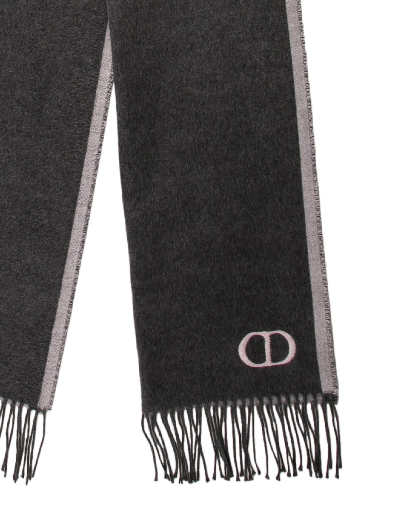 Christian Dior Cashmere Rectangle Scarf - Grey Scarves and Shawls ...