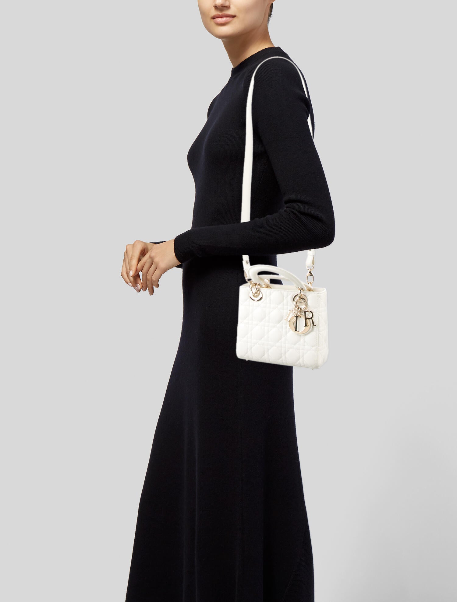 Christian Dior 2022 Small Lady Dior My ABC Dior Bag - White Handle Bags ...