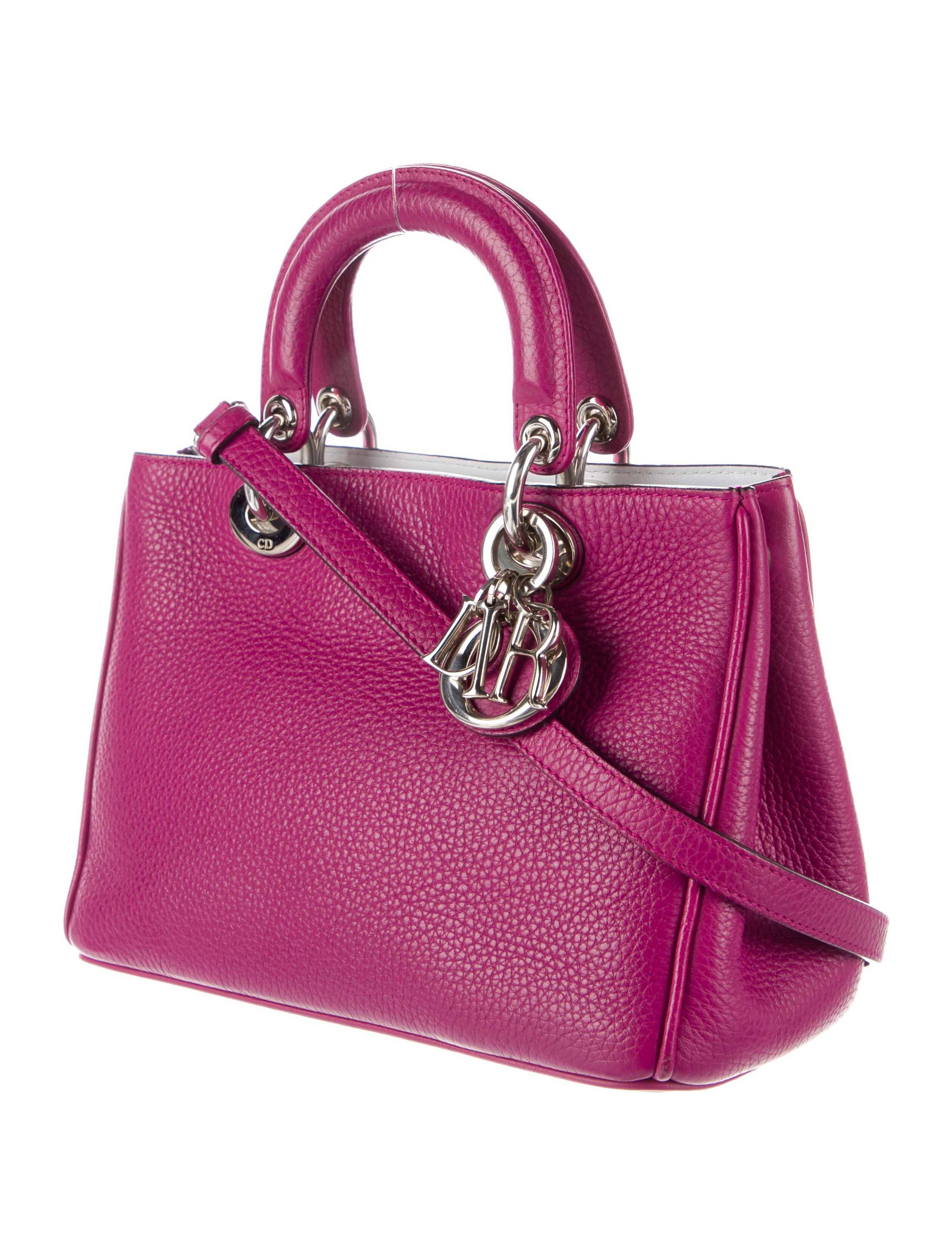 Christian Dior Mini Diorissimo Tote - Purple Handle Bags, Handbags ...