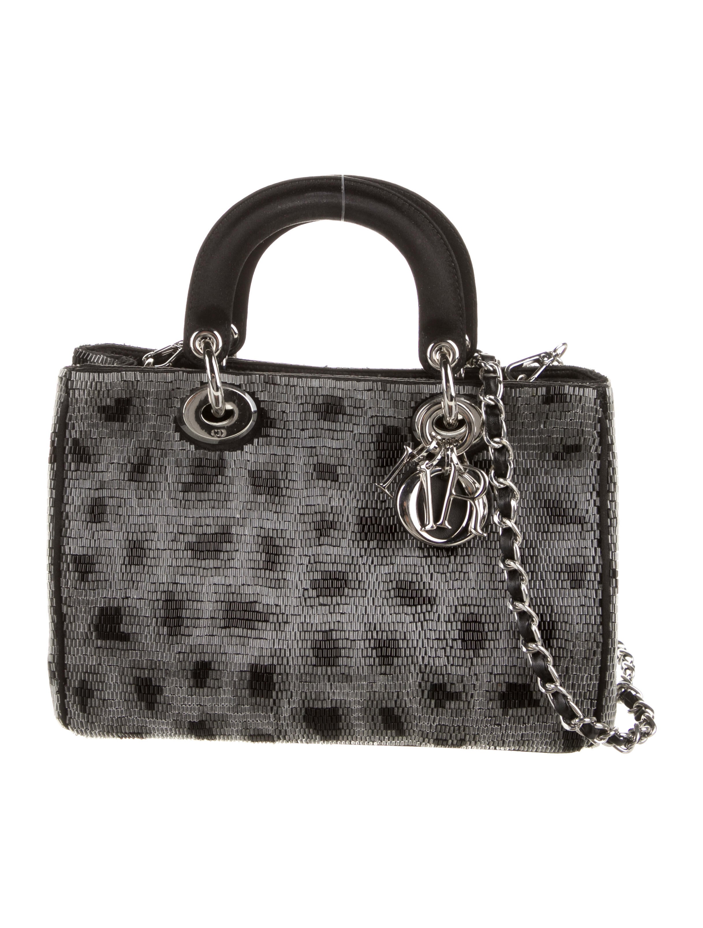 Christian Dior Embroidered Floral Book Tote - Red Totes, Handbags ...