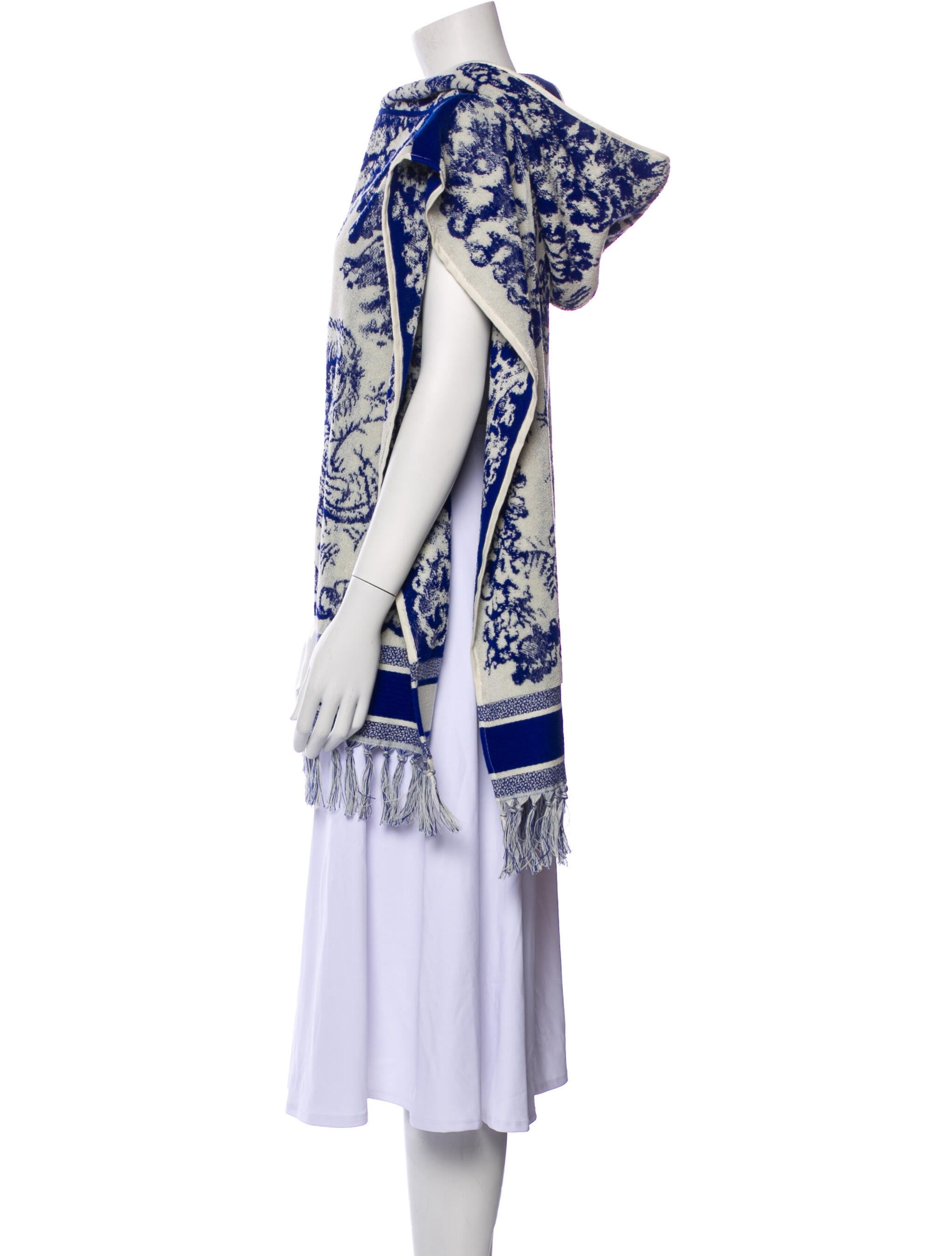 Christian Dior 2021 Printed Poncho - Blue Jackets, Clothing - CHR310660 ...